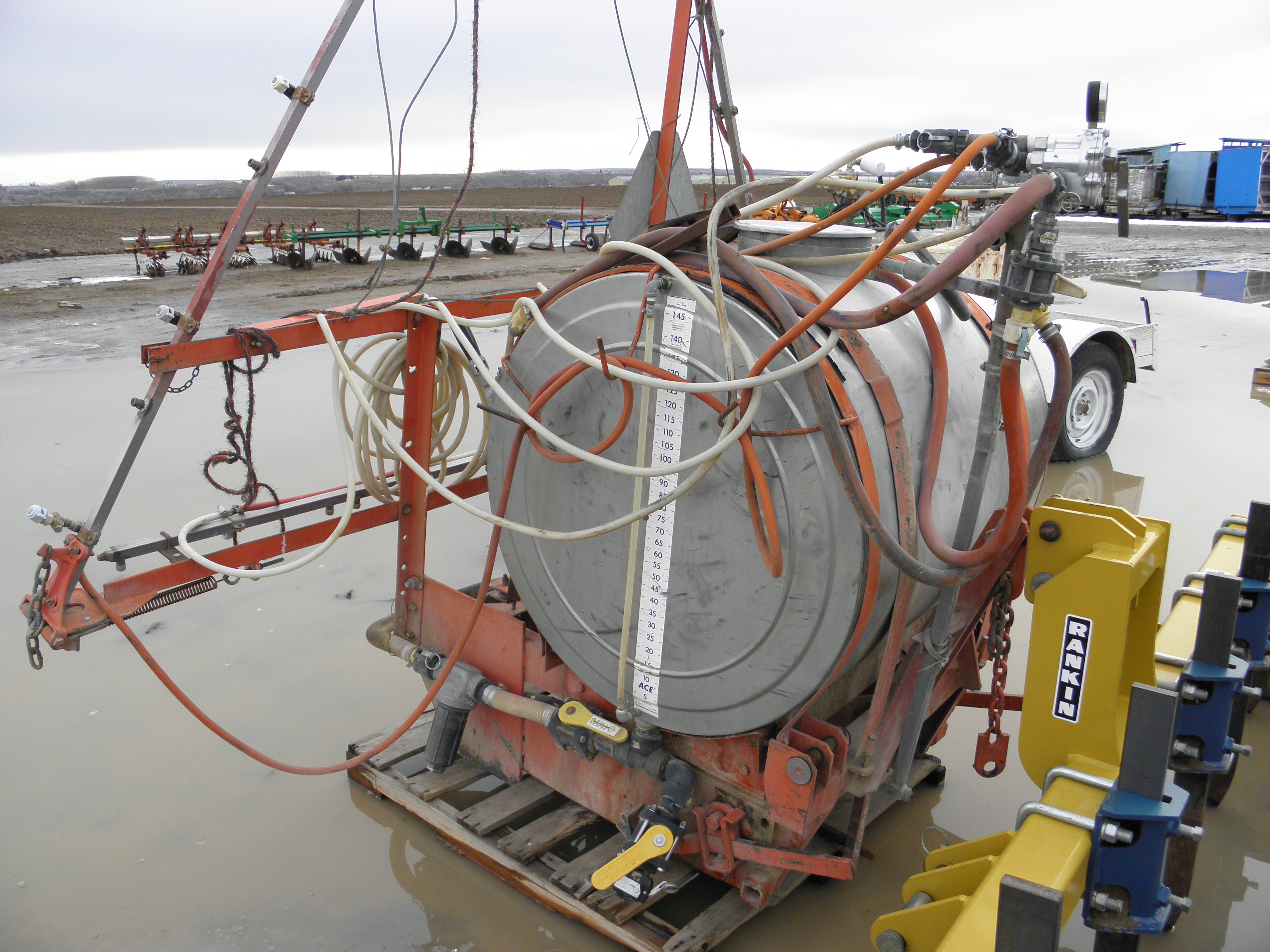 Ace 150 gal SS 3pt sprayer agitator 36' booms