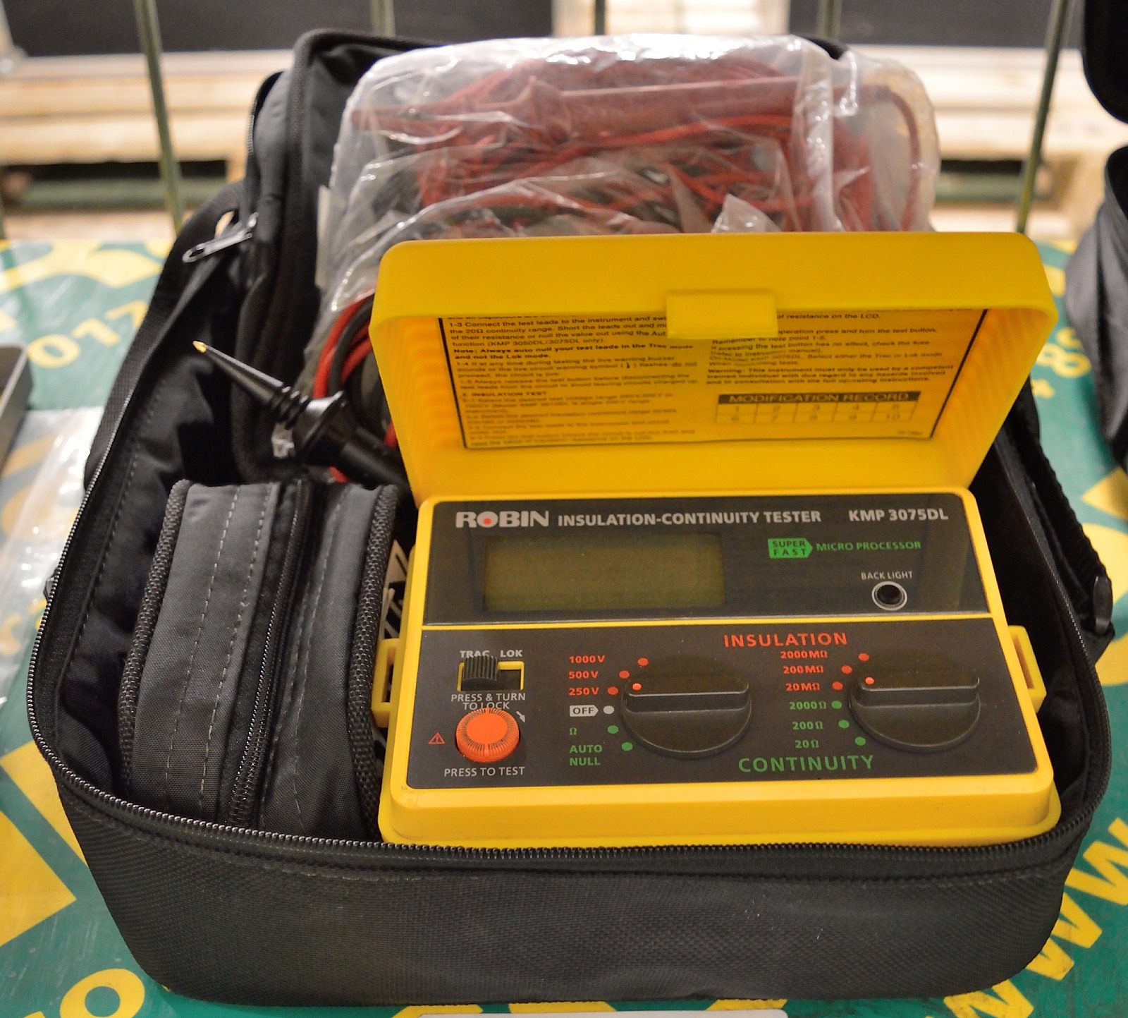 Robin Continuity & Insulation Tester KMP3075DL.