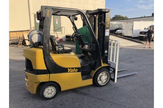 Yale 50VX Forklift, Model DOC050VXNV9E083, SN A910D164978, 4,800 lb ...