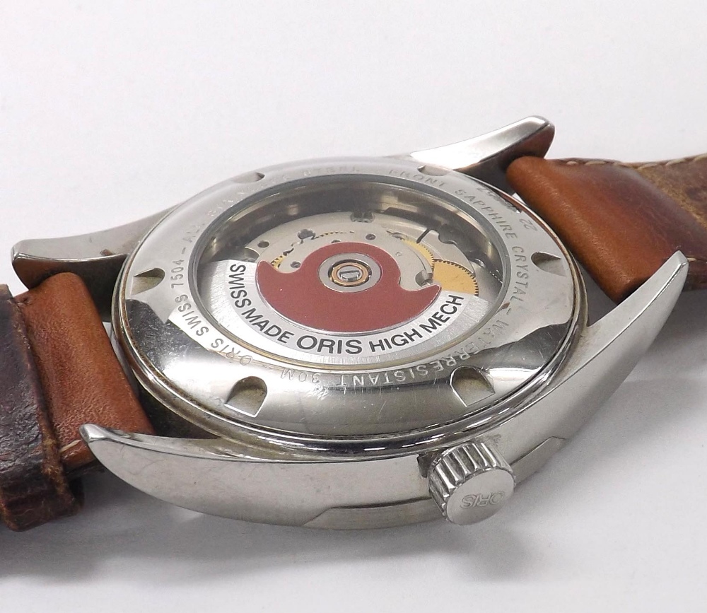 Oris XXL Date stainless steel automatic gentleman's wristwatch, ref ...