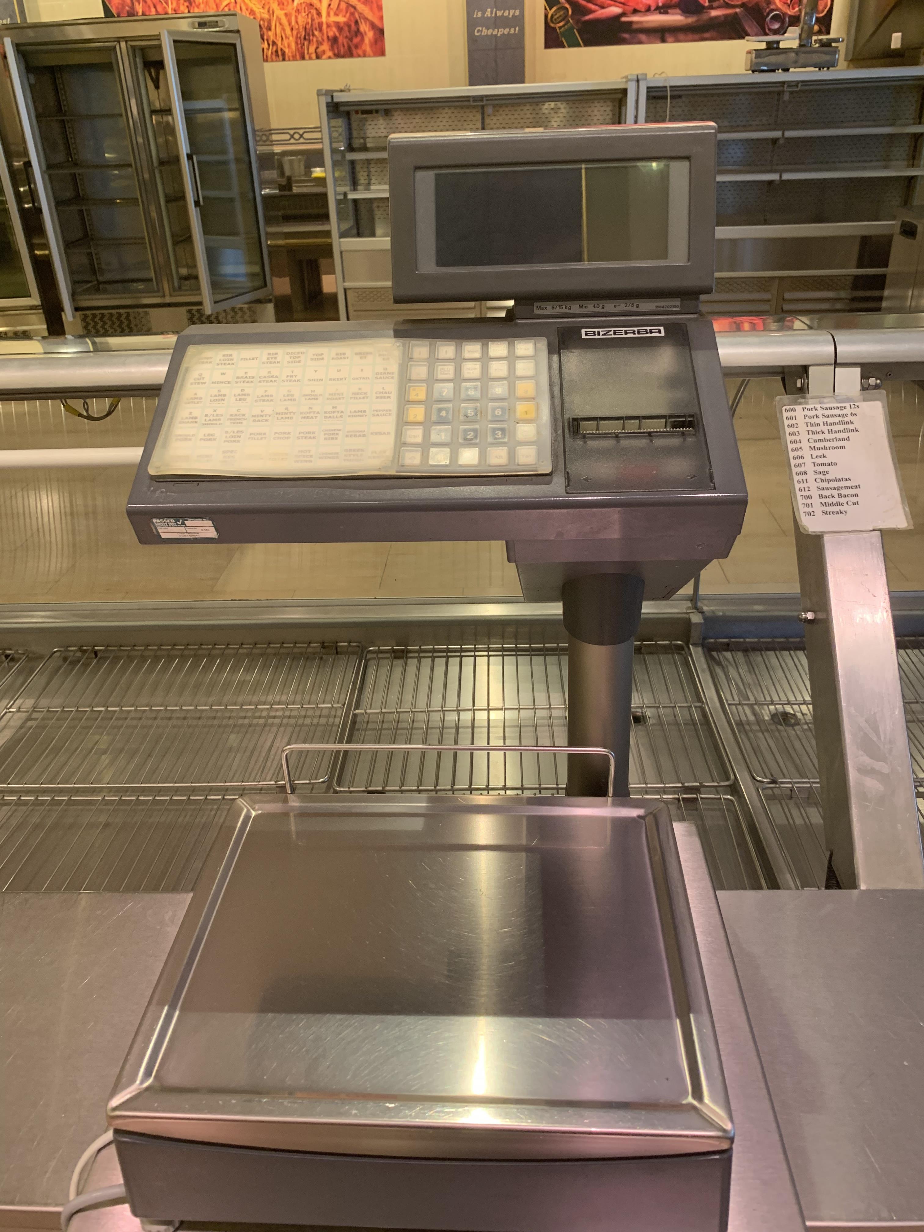 1 X Bizerba CE800 Table top weigh price Scale Lift Out Charge £20