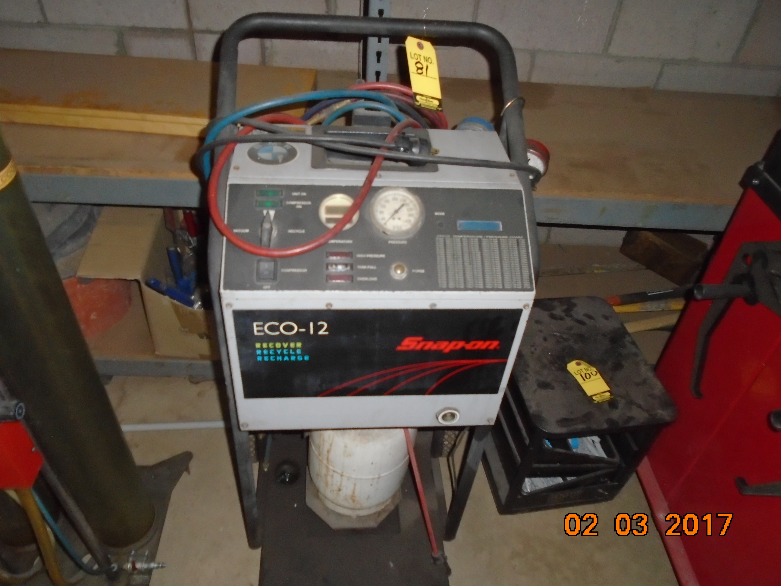 SNAP ON ECO-12 AC RECOVERY/RECYCLE UNIT