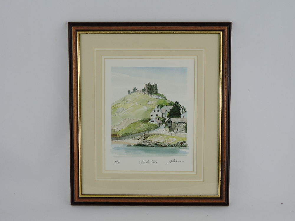 Geoffrey Cowton, (Contemporary, British) Criccieth Castle, limited ...