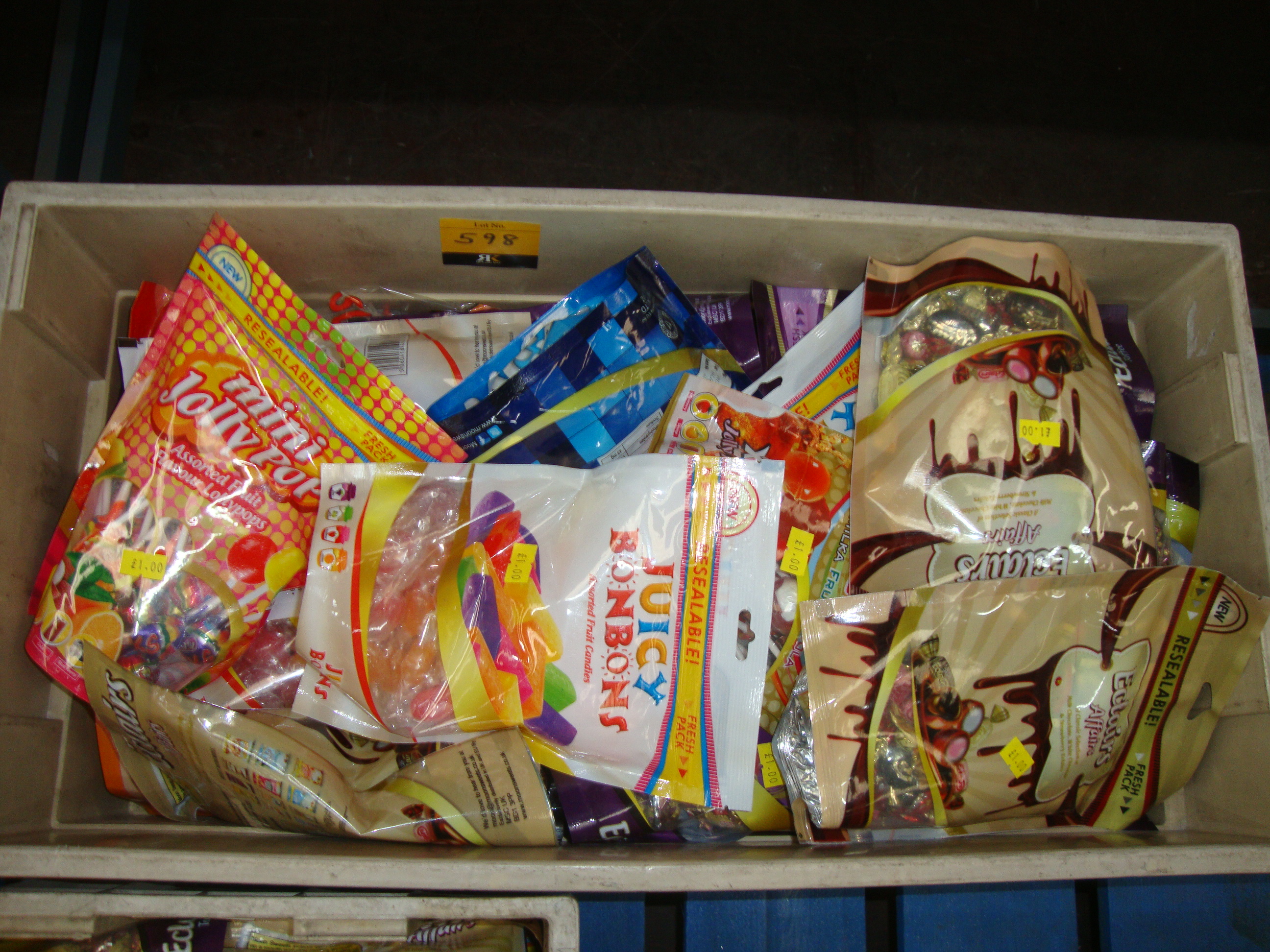 30 assorted large packs of sweets