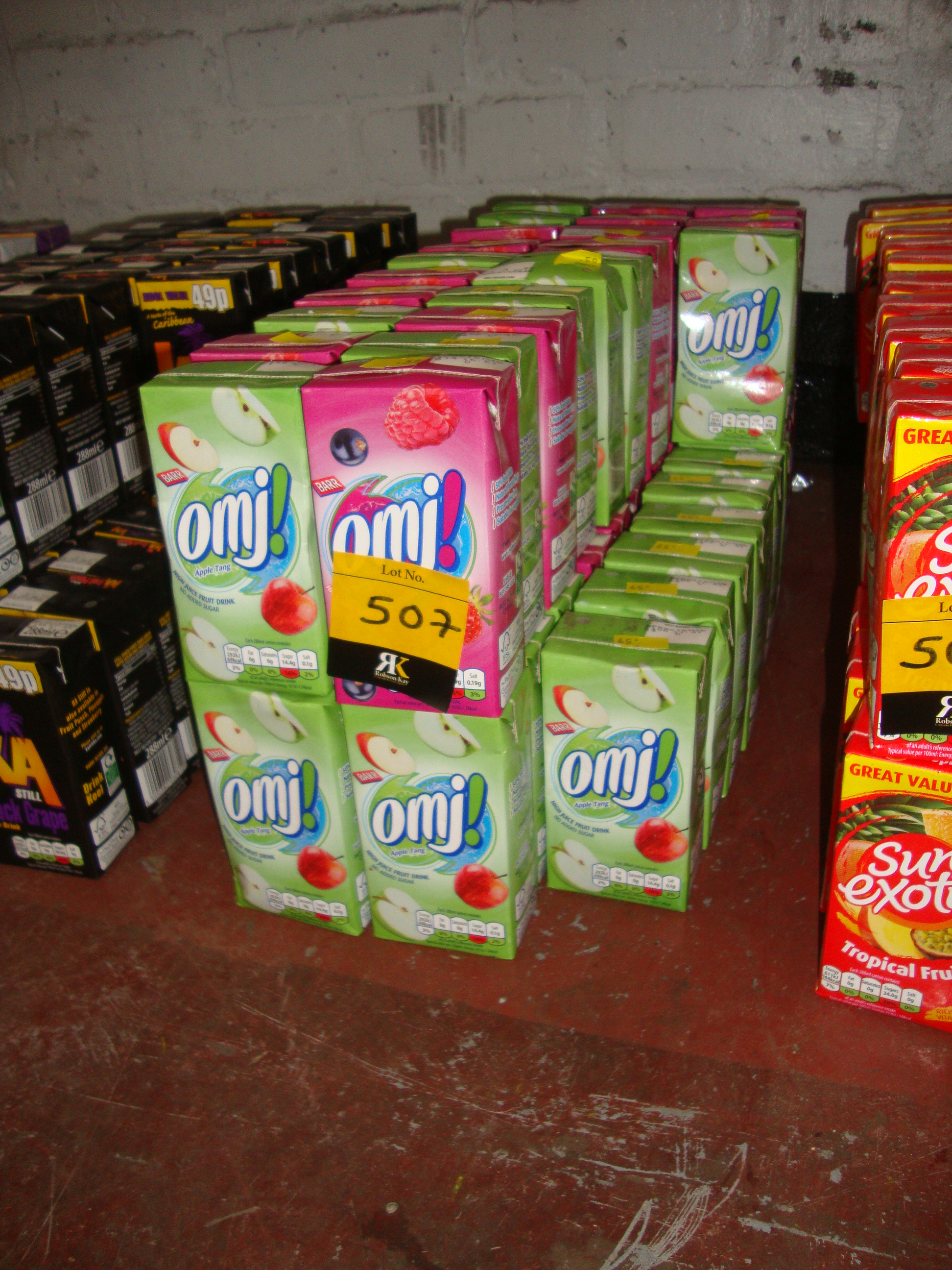 52 off 200ml cartons of OMJ assorted fruit drinks