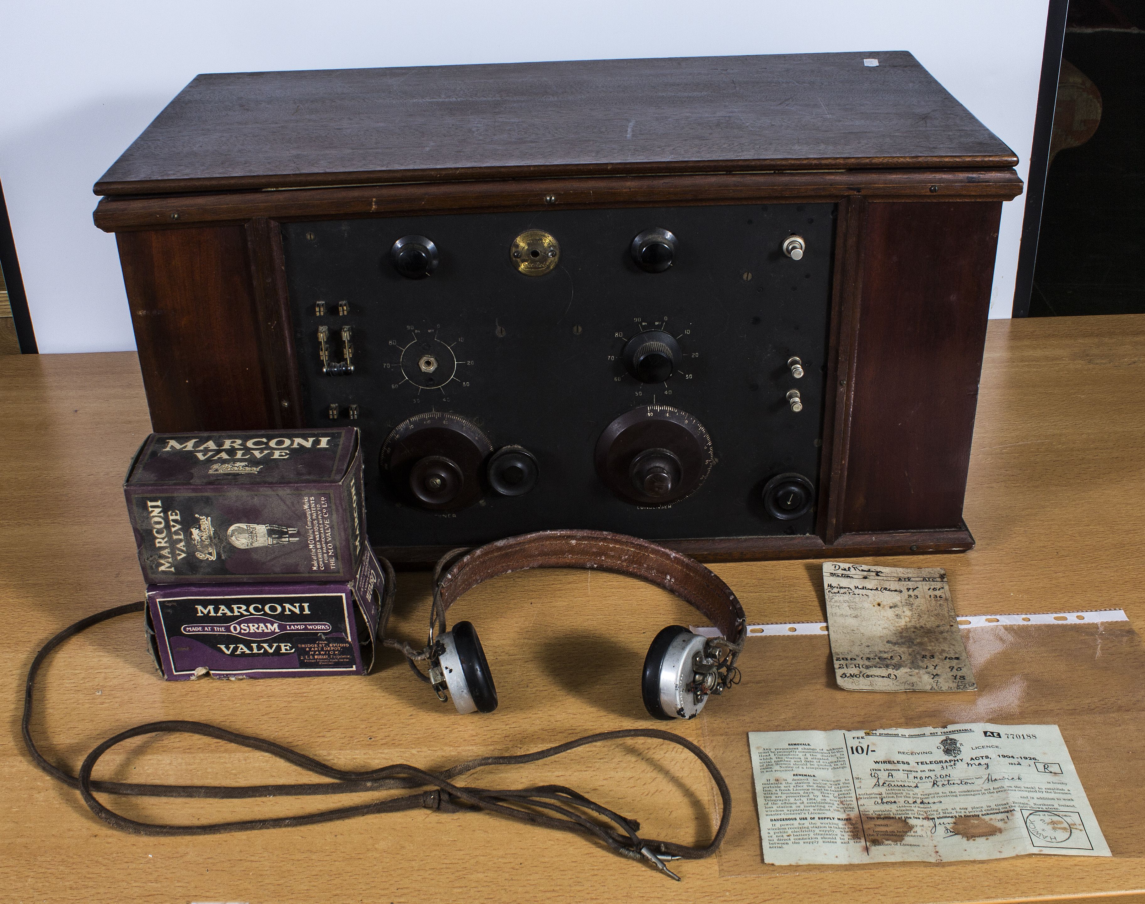 A Marconi radio receiver