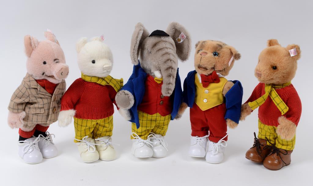 A Steiff limited edition Rupert teddy bear, Rupert (brown), 621/1973 ...