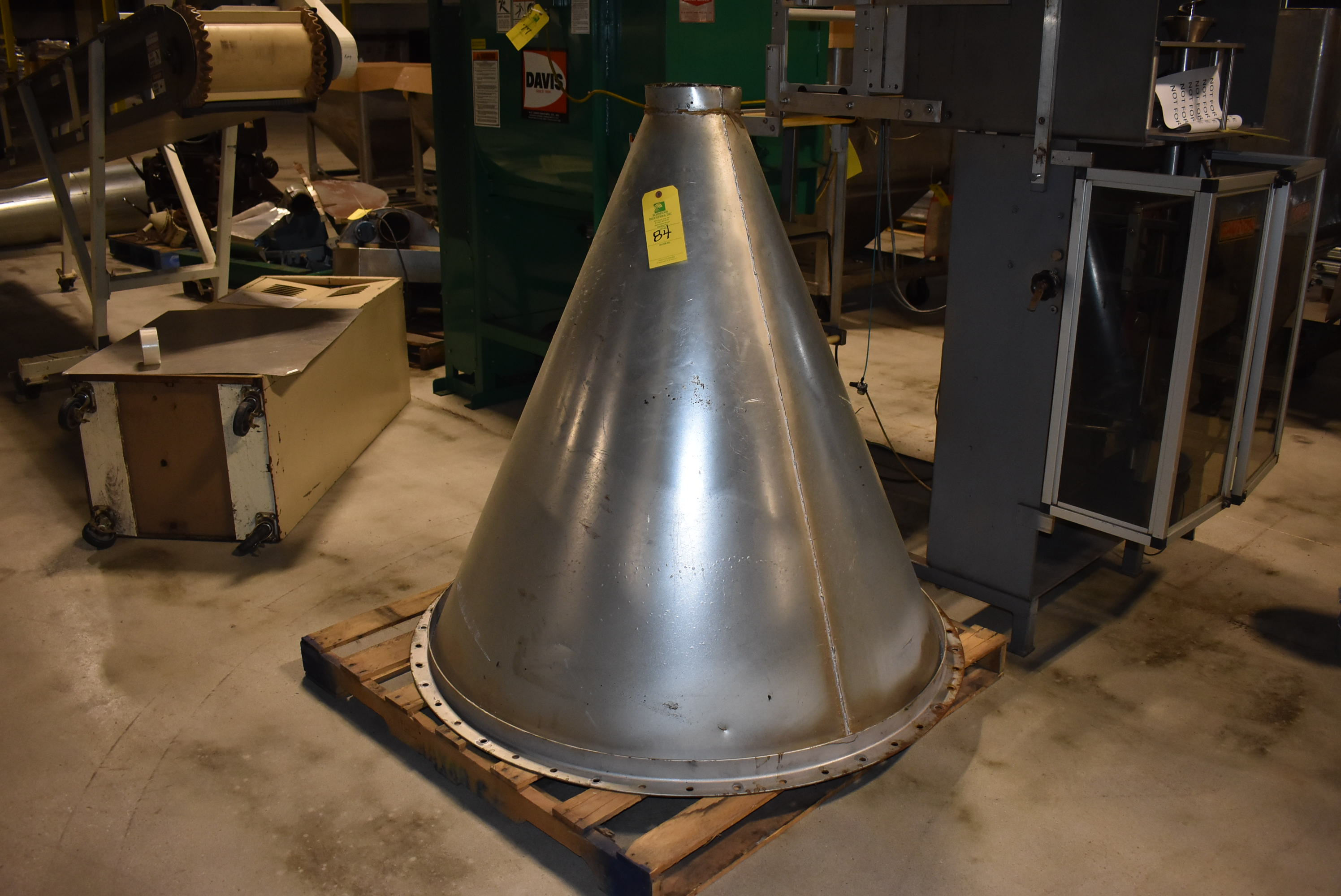Cone Hopper, 48" Diameter x 48" Top - Bottom of Cone
