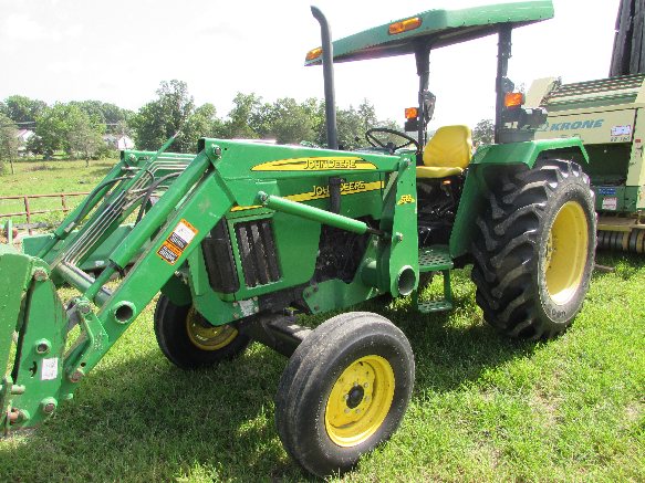 John Deere 5303 Tractor, 2 WD, JD 512 Front Loader w/Bucket, Roll Bar w ...
