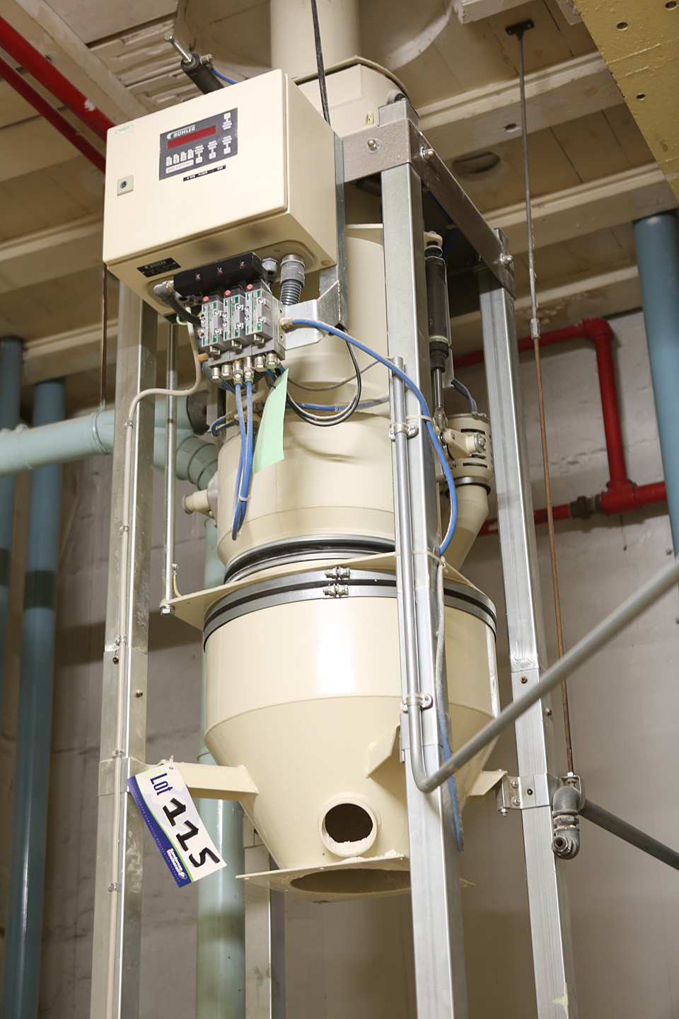 Buhler MWBL-EE-60 TUBEX SCALE, serial no. 10228879, with Buhler MWEE ...