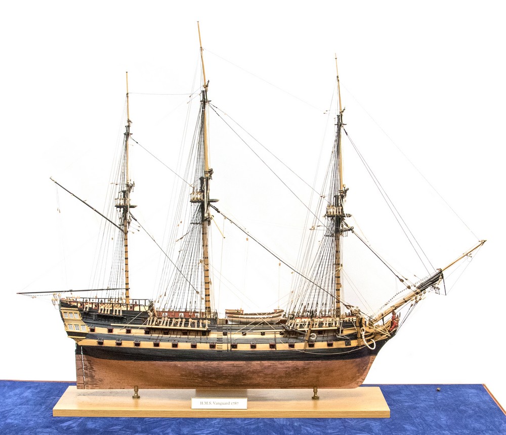 HMS Vanguard: A large model of HMS Vanguard 1787, kit built by Keith ...