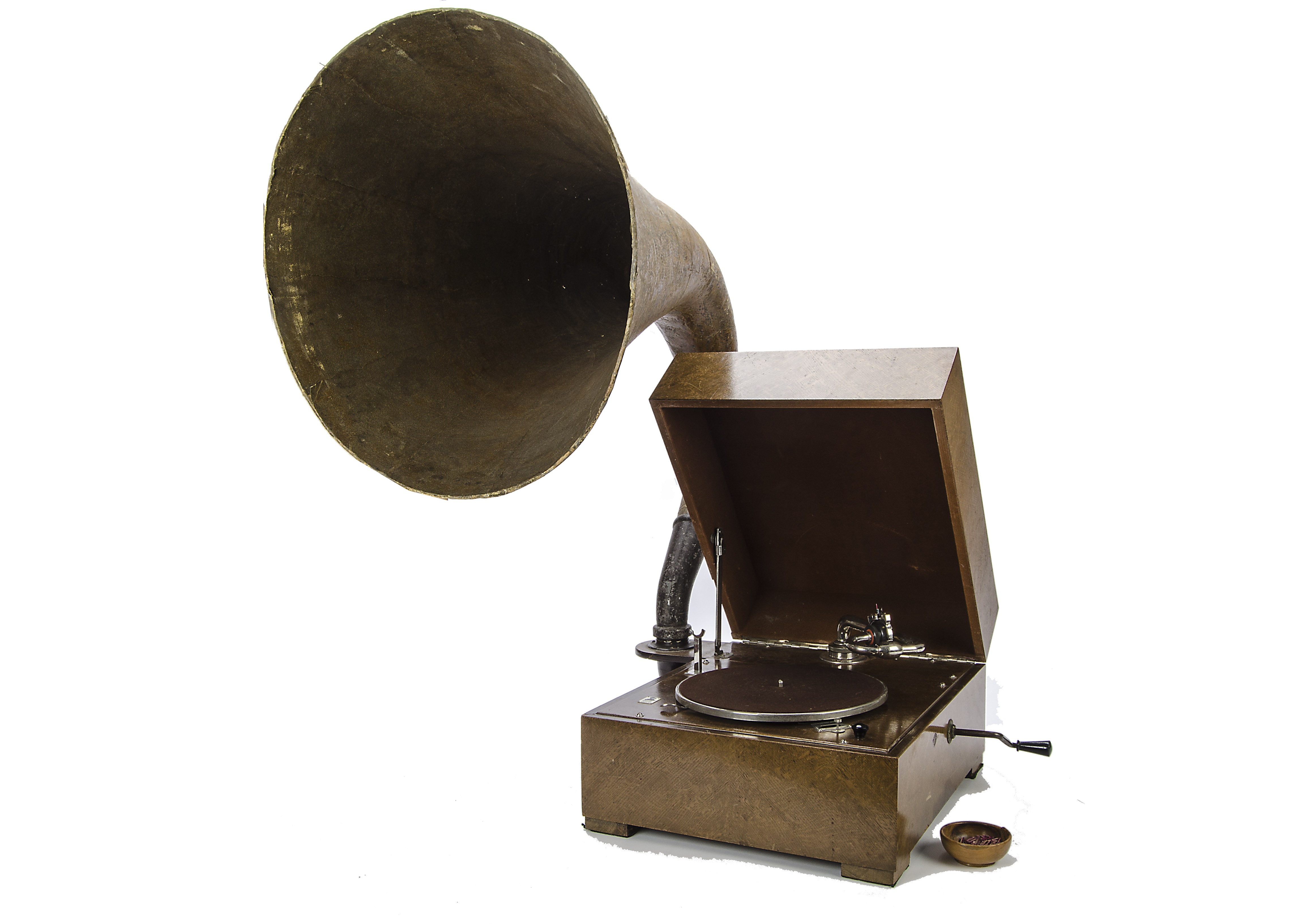 EMG gramophone: a Mark IX EMG horn gramophone, with Mark IX horn ...