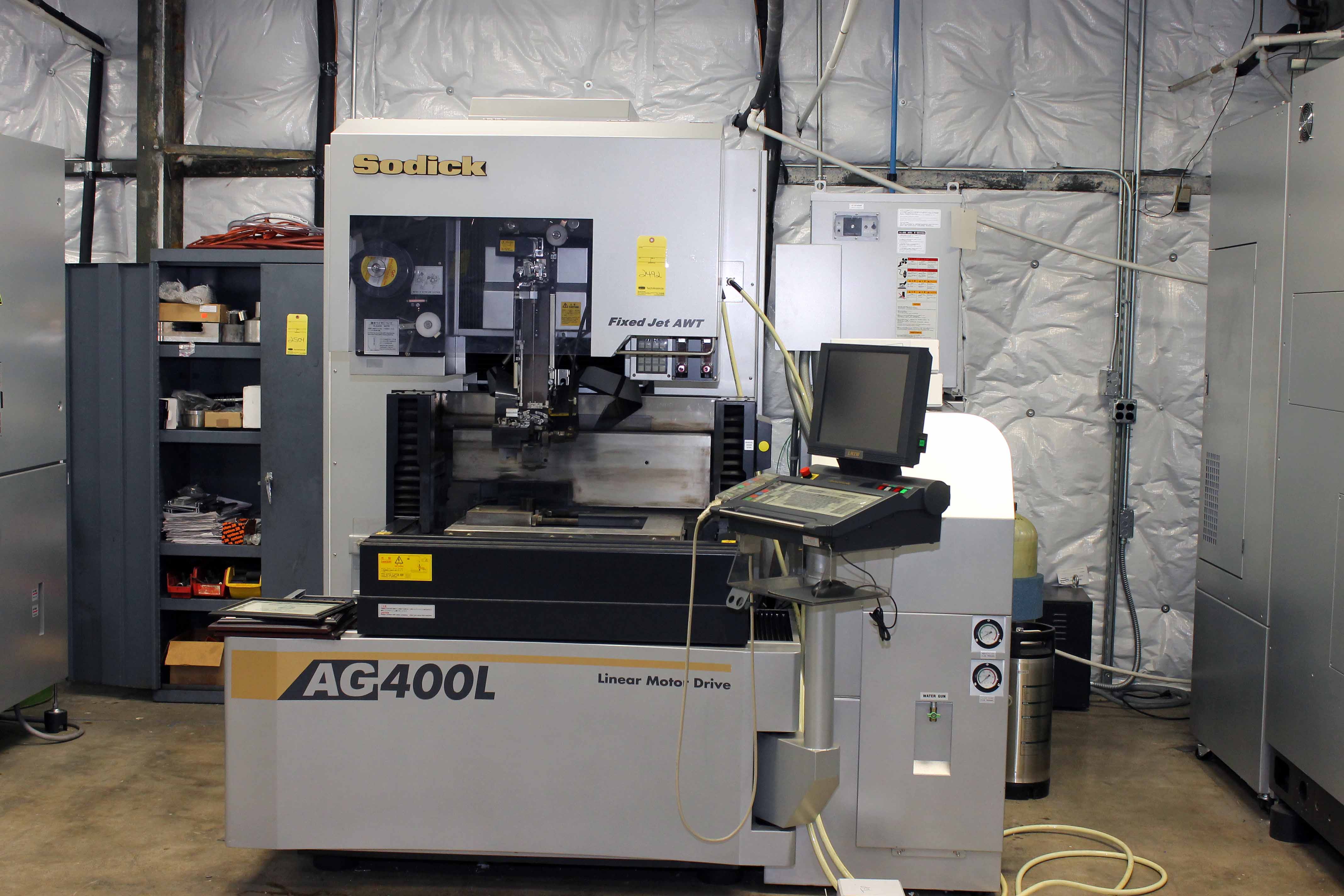 CNC WIRE EDM MACHINE, SODICK MDL. AG400L, new 2013, submerged Sodick ...