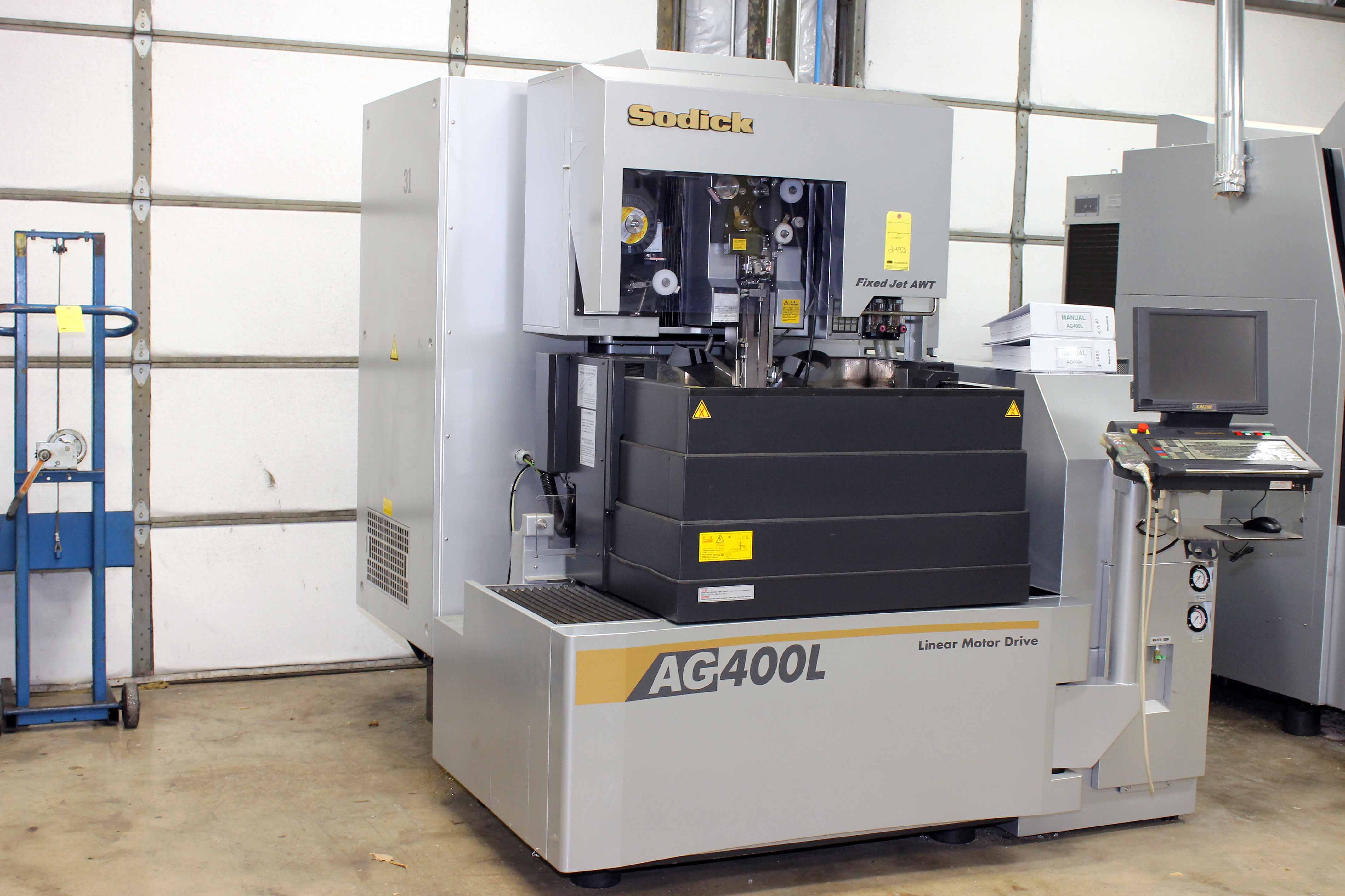 CNC WIRE EDM MACHINE, SODICK MDL. AG400L, new 2013, submerged Sodick ...