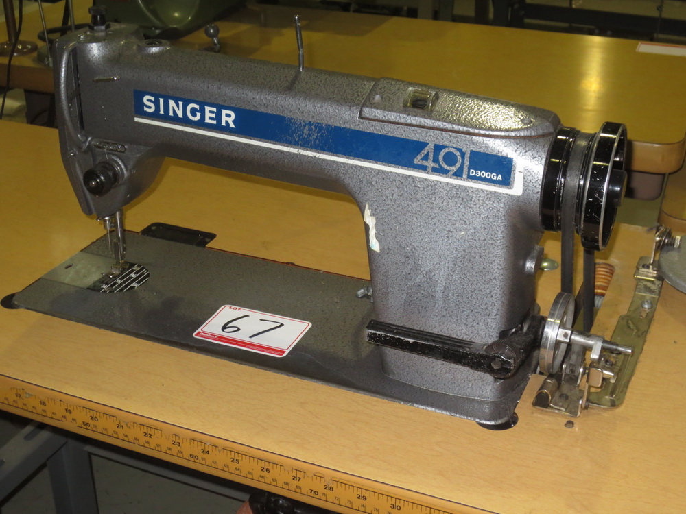 1 - SINGER MOD 491-D 300GA SINGLE NEEDLE MACHINE