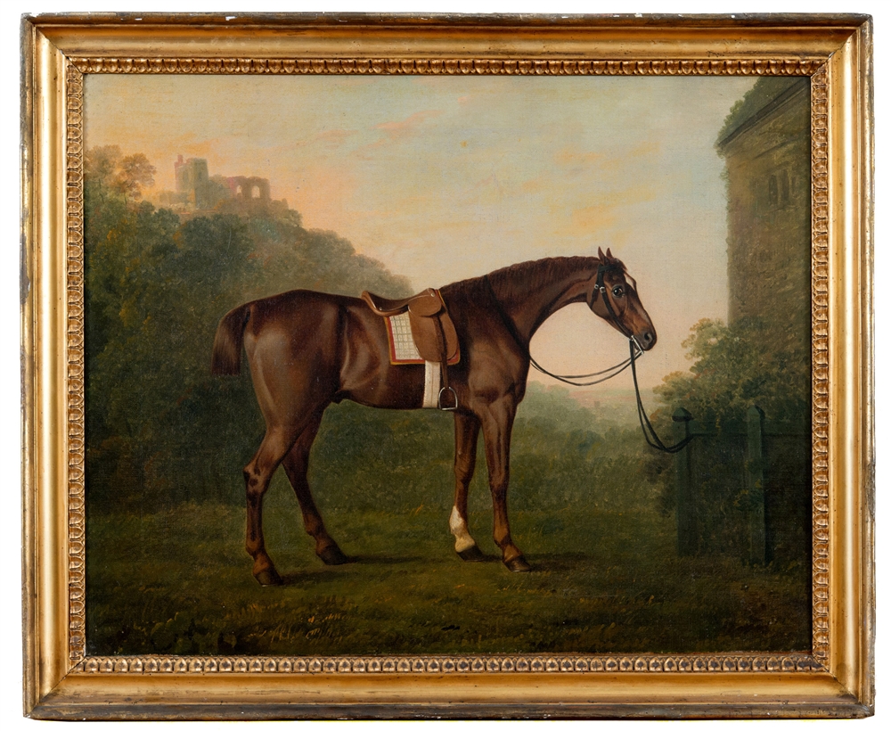 JOHN BOULTBEE (BRITISH, 1753-1812) Portrait of a Saddled Bay Hunter ...