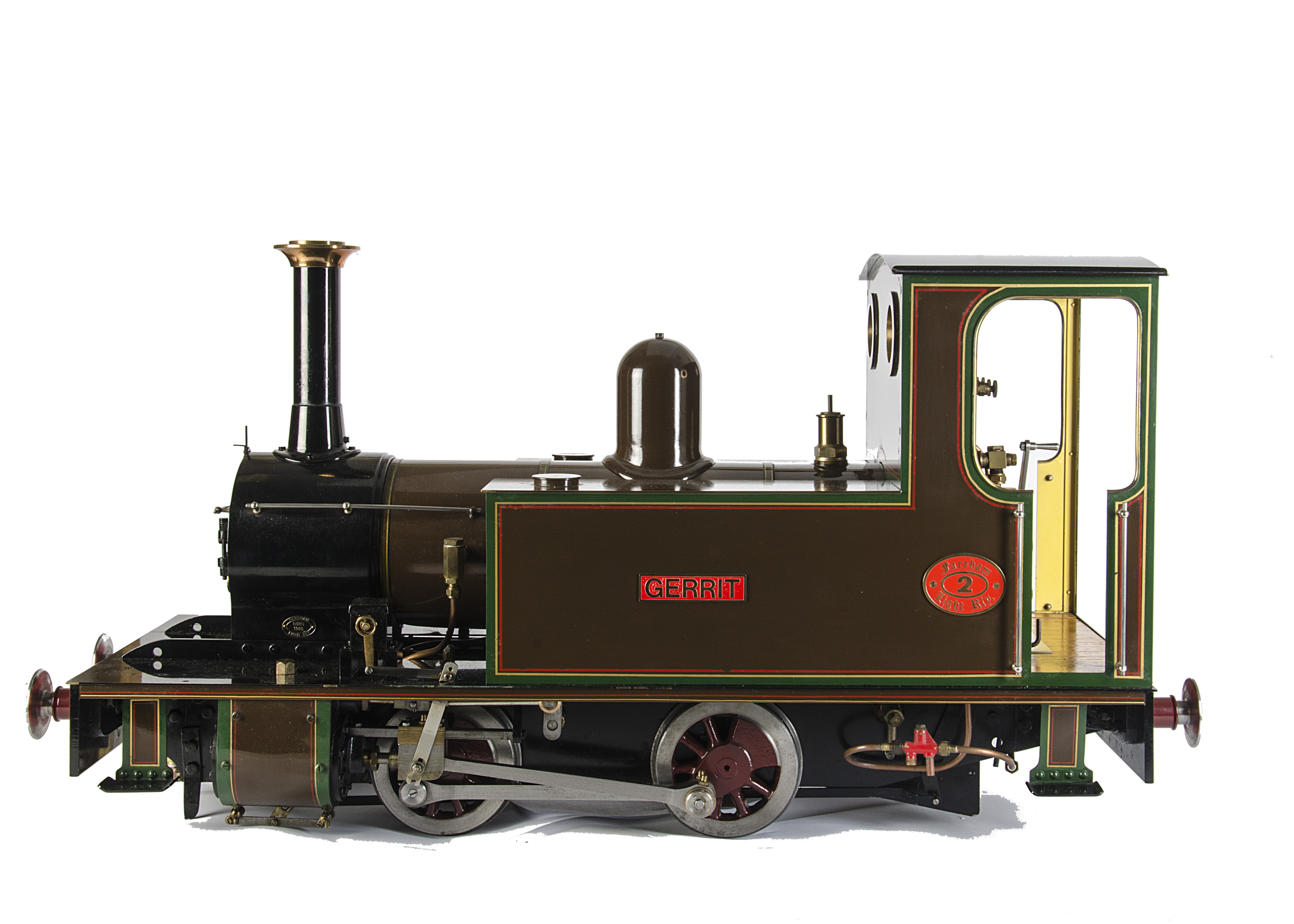 A 5" Gauge Live Steam Narrow-Gauge 0-4-0 Tank Locomotive, based on a ...