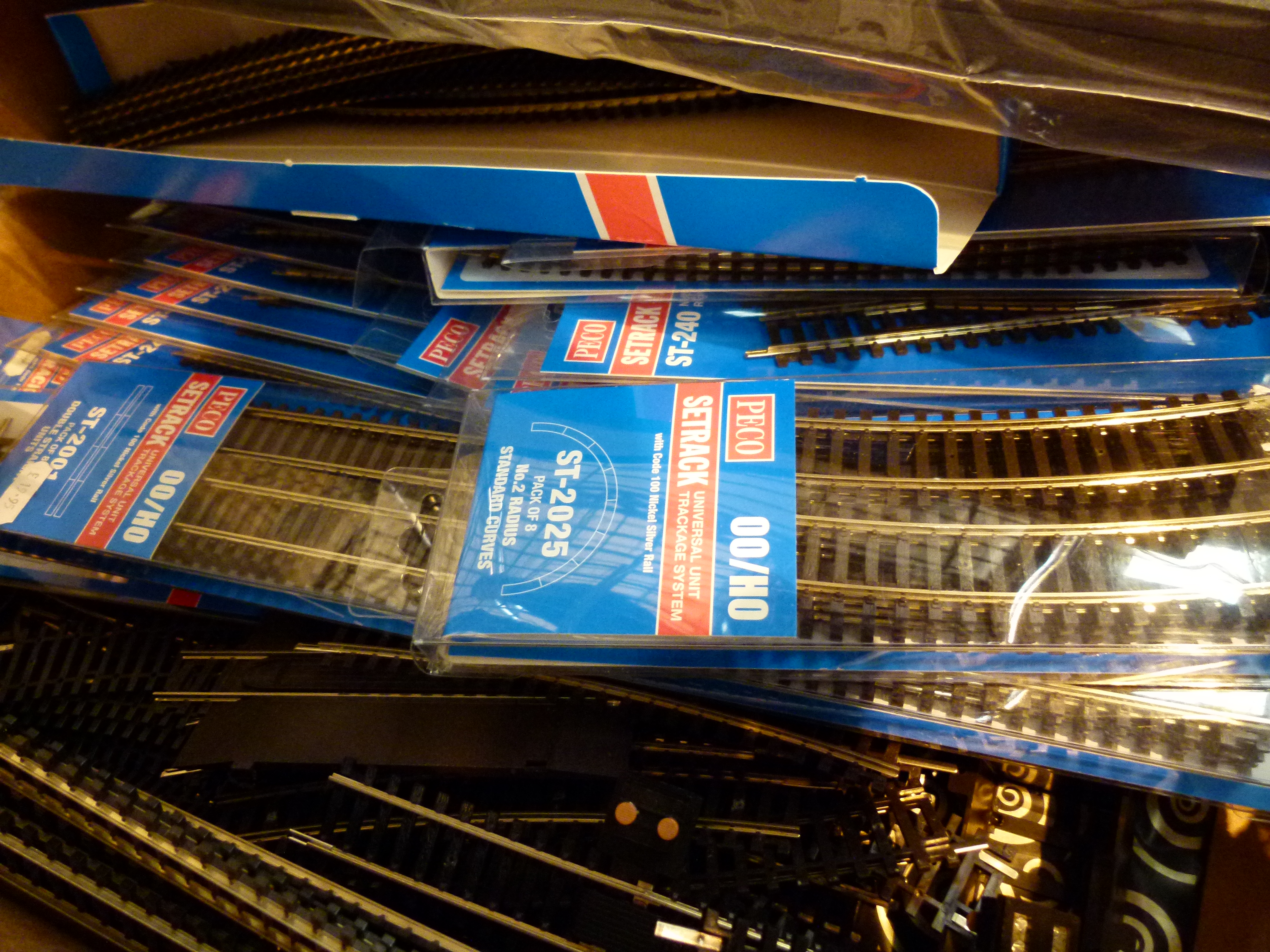 PECO MODEL TRACK. Brand new boxed PECO code 100 model railway track and ...