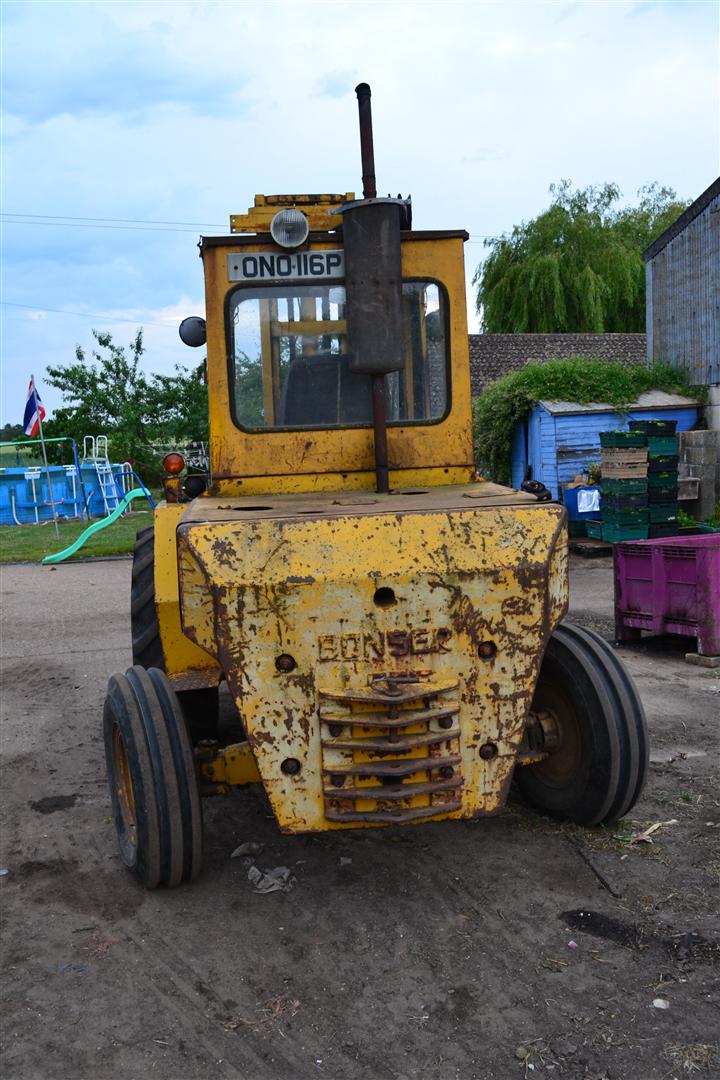 1976 BONSER FORKLIFT TRUCK with 4cylinder diesel engine Reg No: ONO ...
