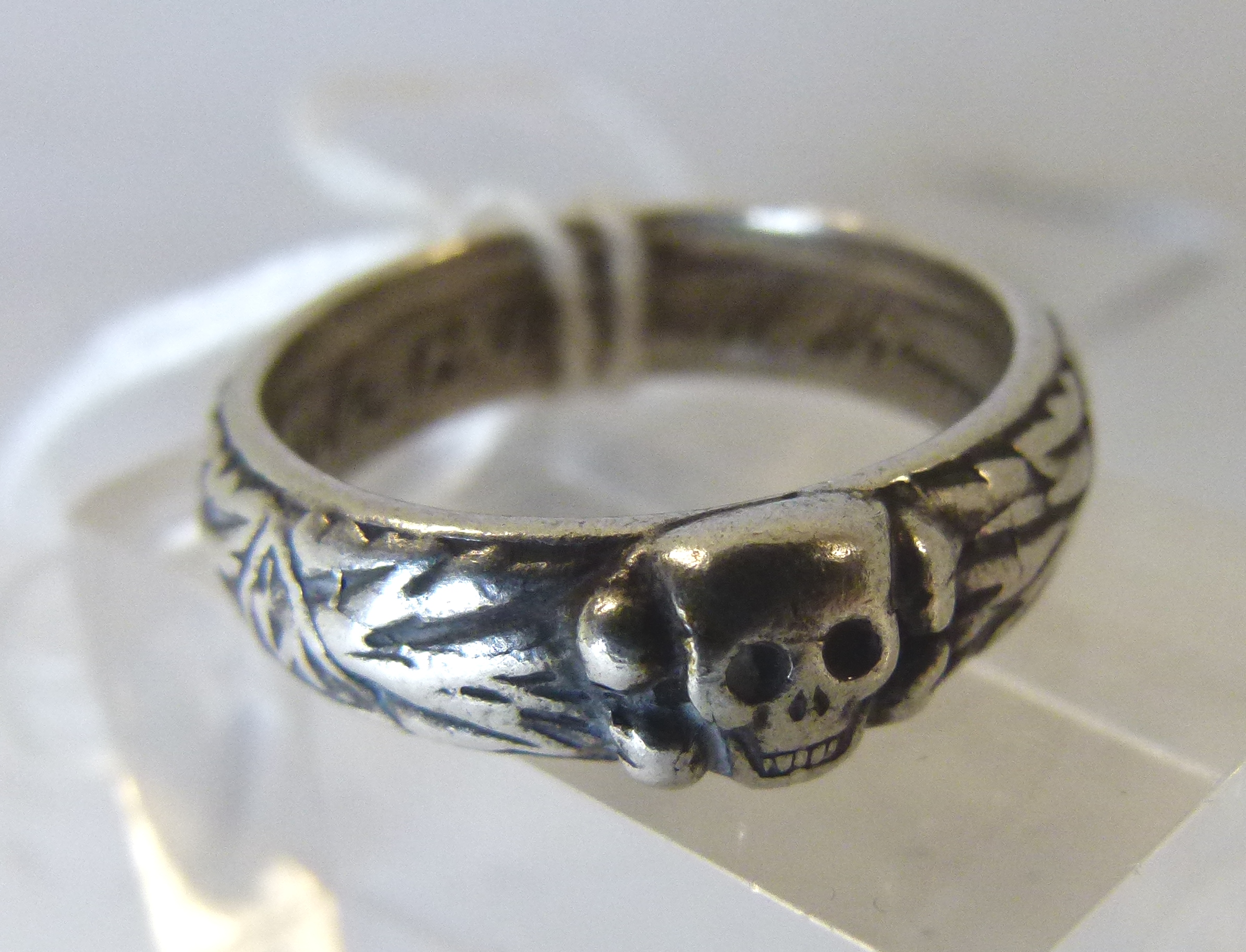 German Nazi silver Schutz ring, 1941