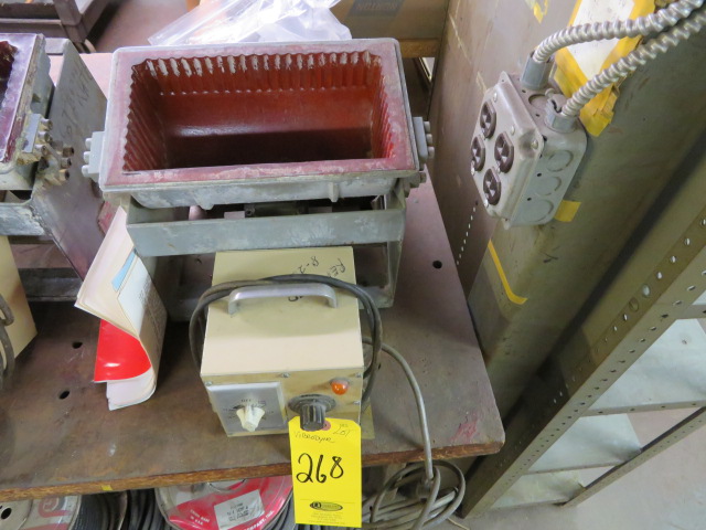 VIBRODYNE TABLETOP VIBRATING FINISHING MACHINE MDL. VE-013, 1/8 CF ...