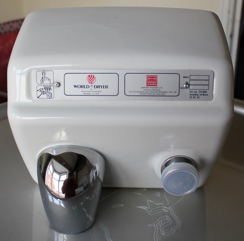 1 x World Dryer Push Button Hand Dryer By Warner Howard - Model A48 ...