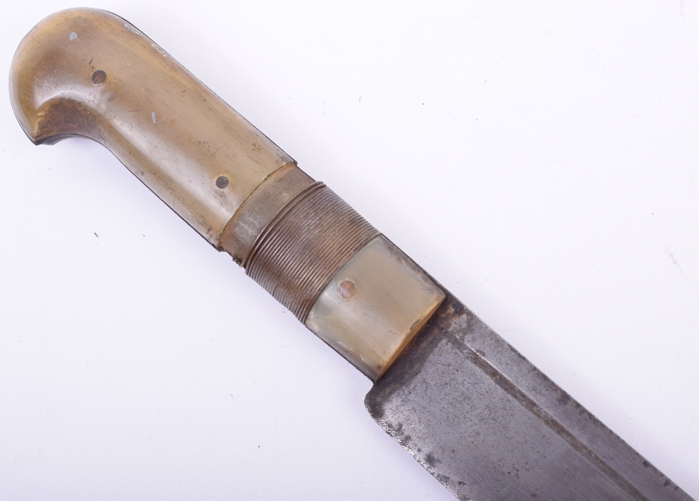 Small South American Machete-Style Knife c.1900, broad straight single ...