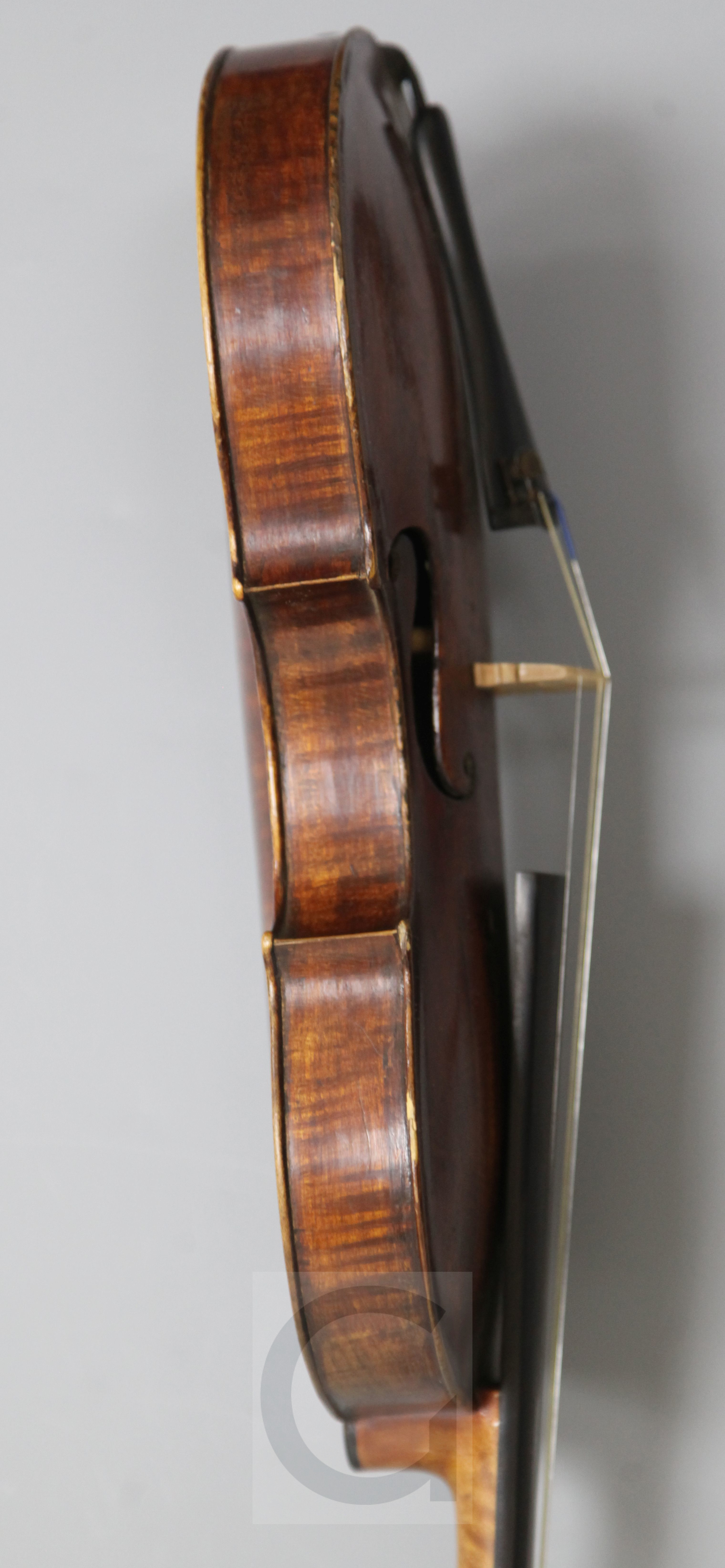 A late 18th century violin by Ludwig Bausch, c.1780 with makers label ...