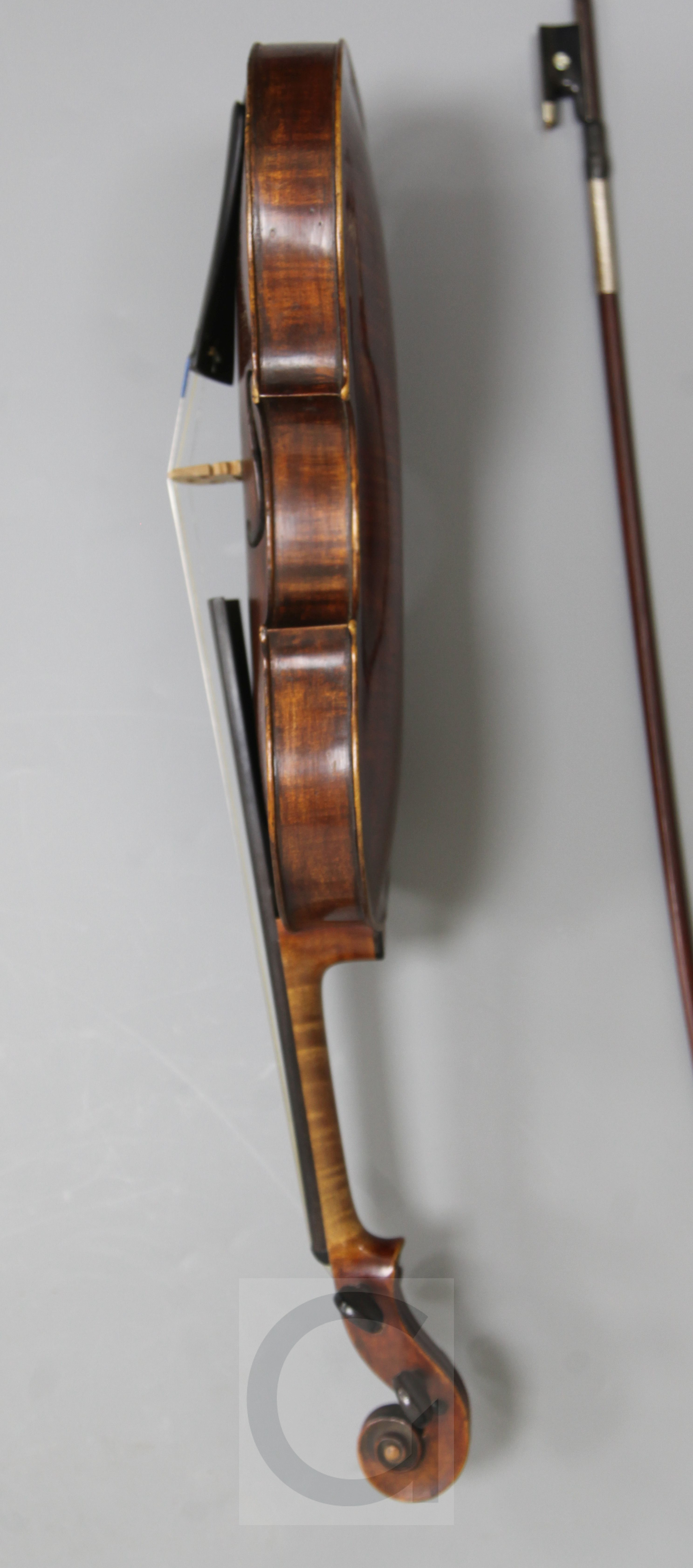 A late 18th century violin by Ludwig Bausch, c.1780 with makers label ...
