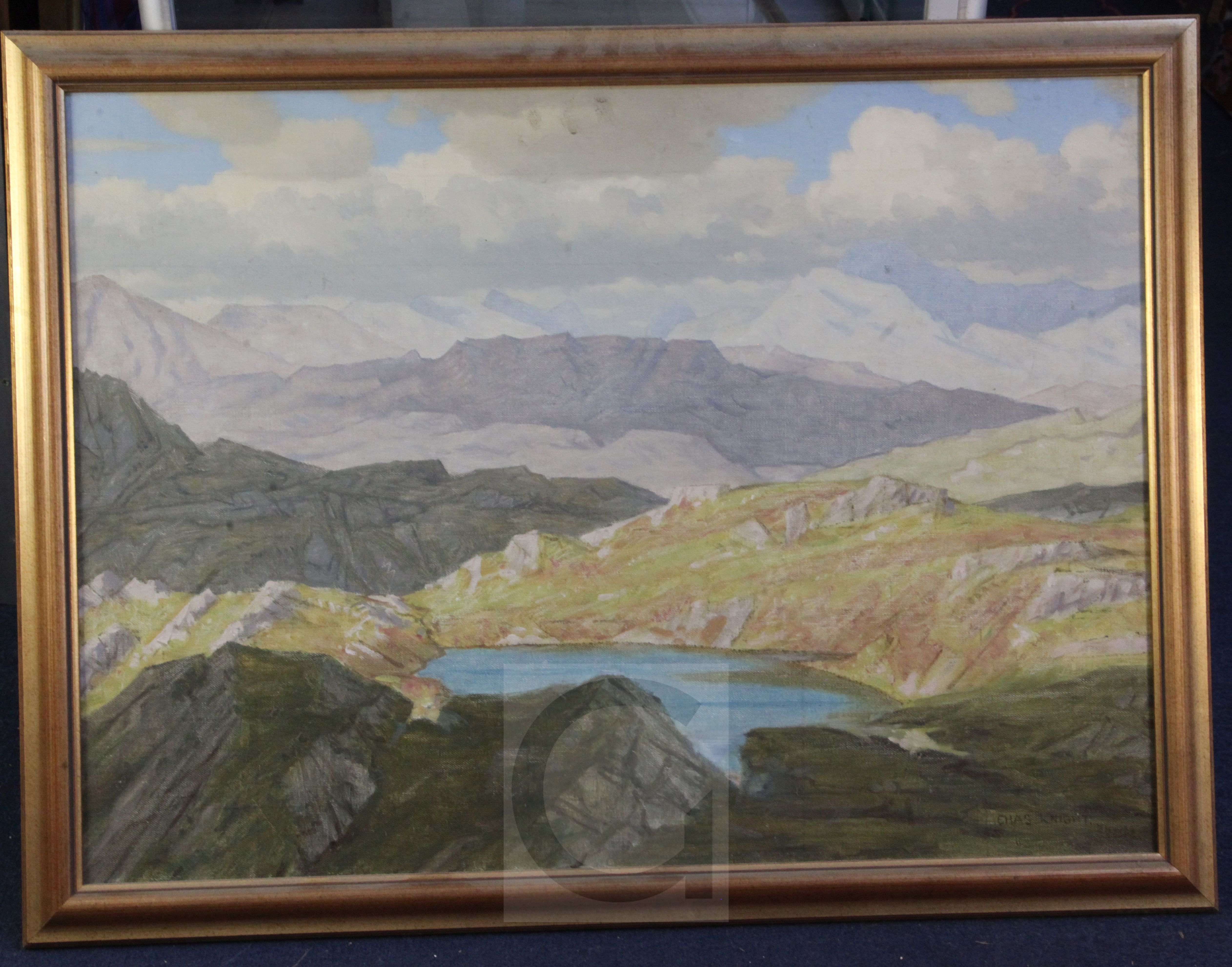 Charles Knight (1901-1990)oil on canvasLoch Naw, Invernesshiresigned21 ...