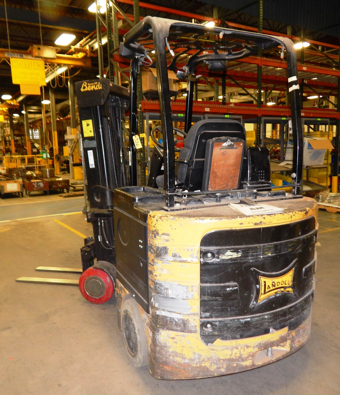 LANDOLL BENDI MDL B40/48E180D SERIES III ARTICULATING FORKLIFT, 3-STAGE ...