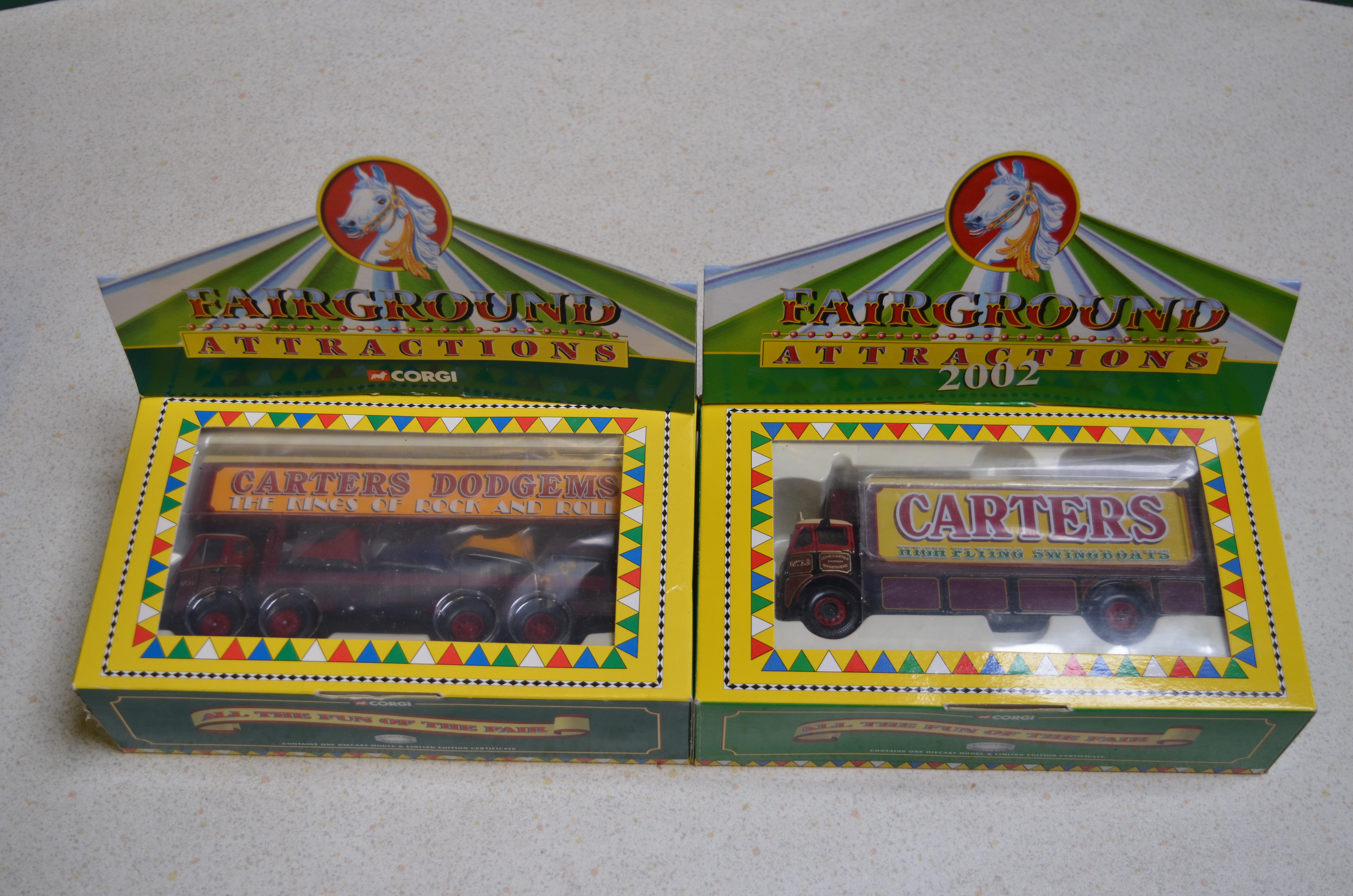 Boxed Corgi Fairground Attractions models: two carousels CC20401 The ...
