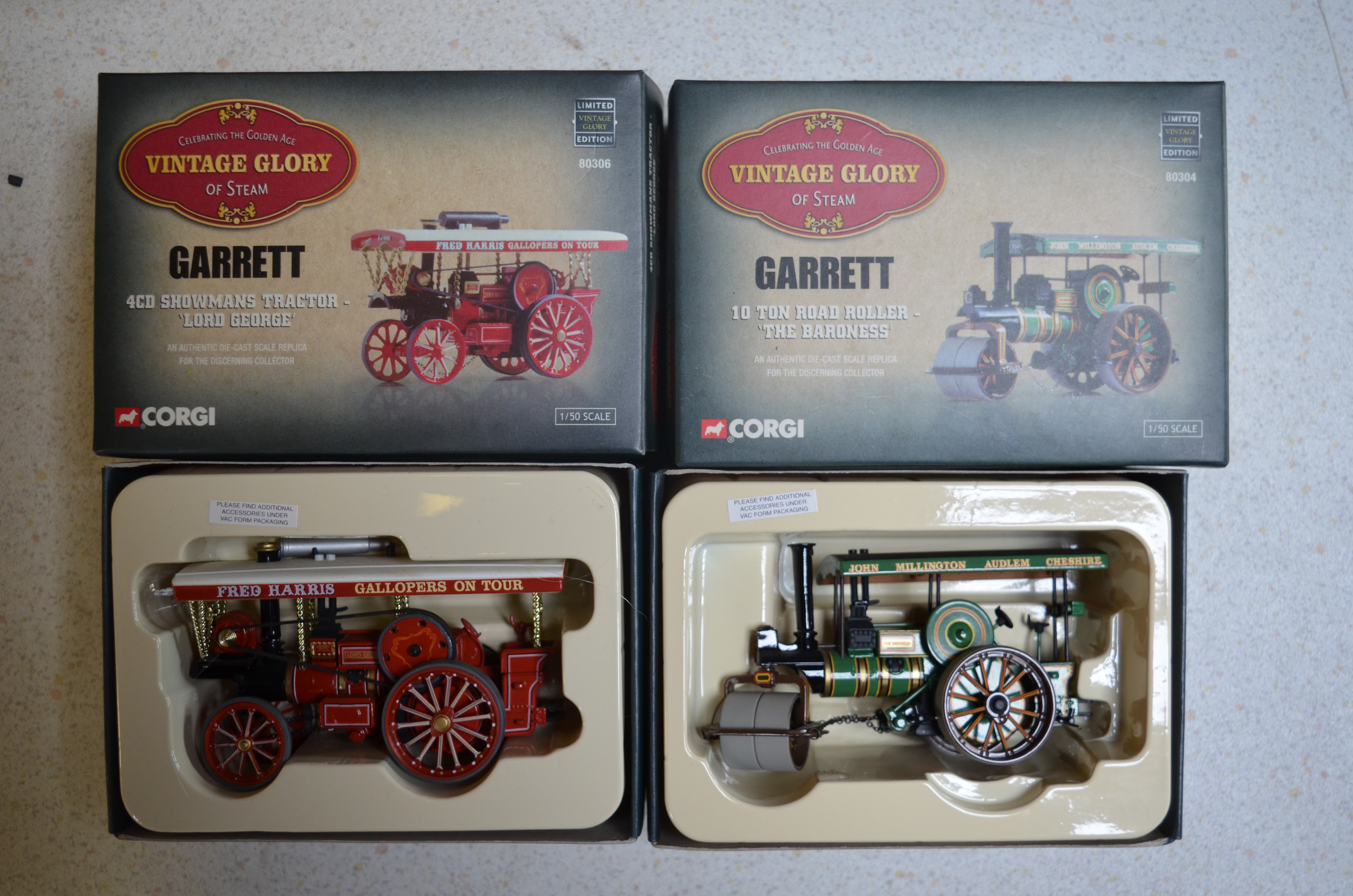Boxed Corgi Vintage Glory models of steam engines: 80102 Fowler B6 Road ...