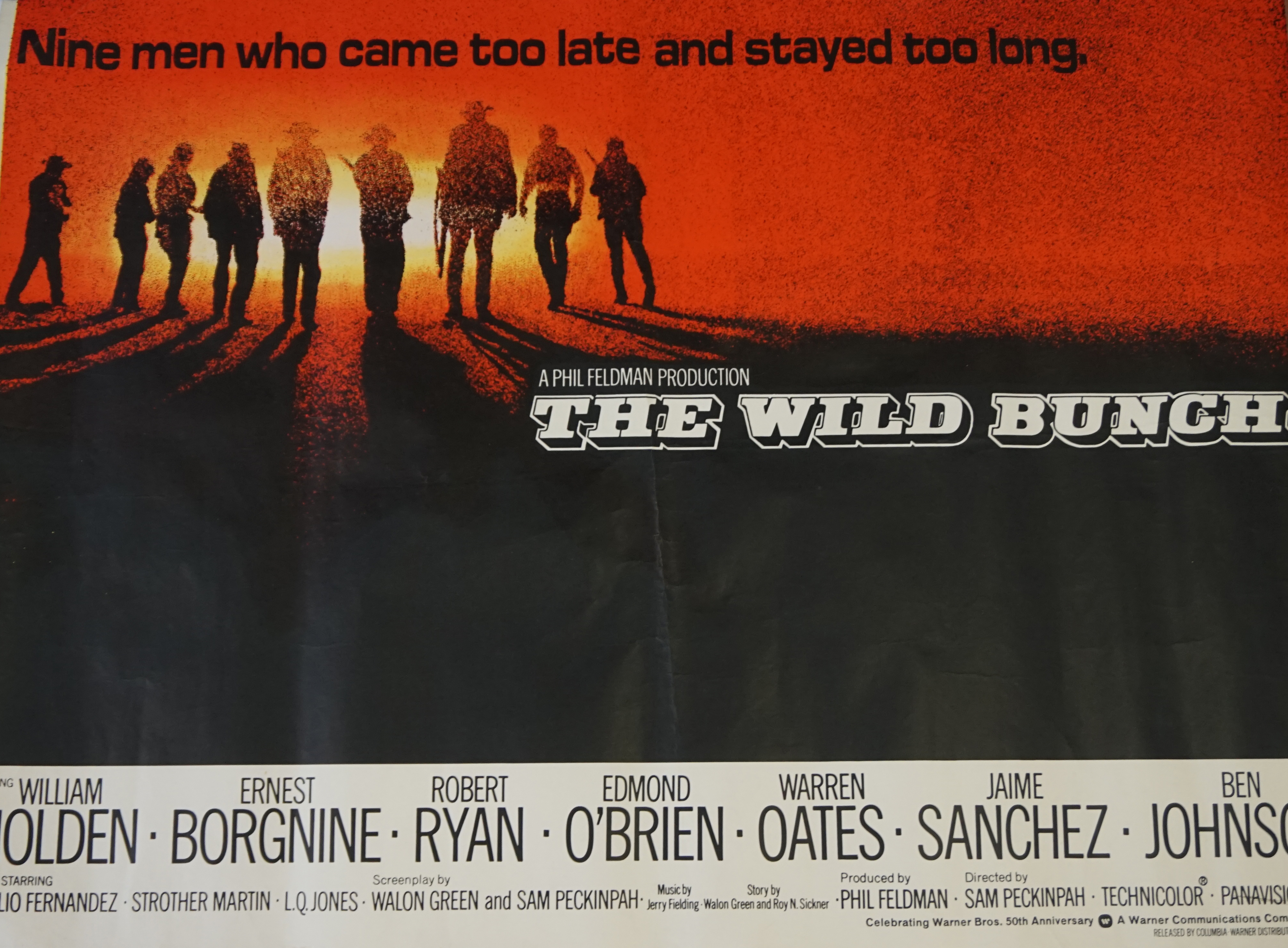 'The Wild Bunch' original movie poster From 1969 (rolled) size UK Quad ...