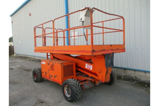 Upright SL26 Scissor Lift. Four wheel drive About 10 metres working ...