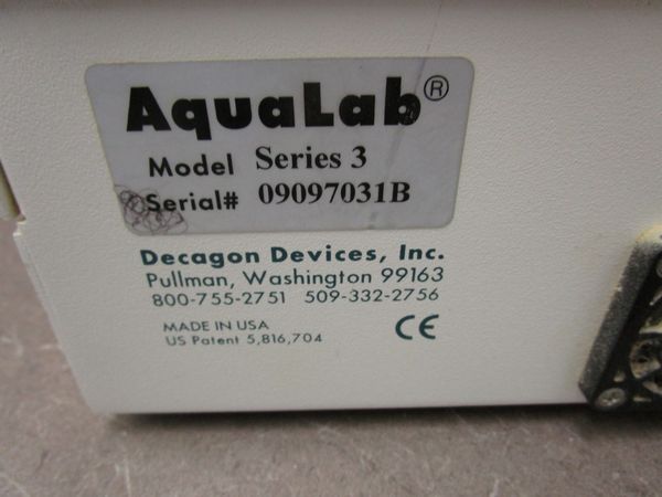 Decagon Model AquaLab Series 3 Water Activity Meter
