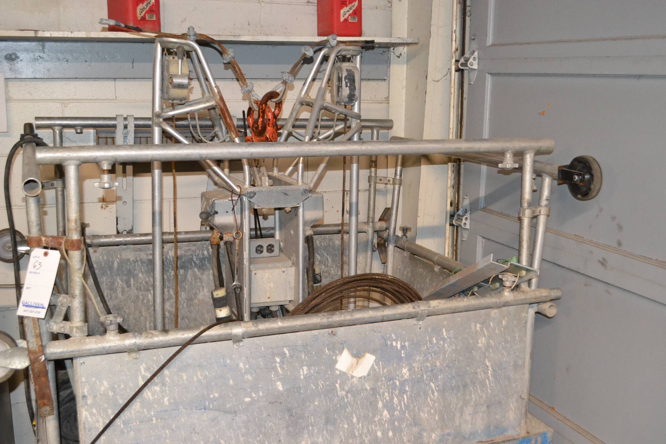 CAGE SKY CLIMBER, SPIDER STAGING INC., MDL ST-27, 1500 LBS. CAP