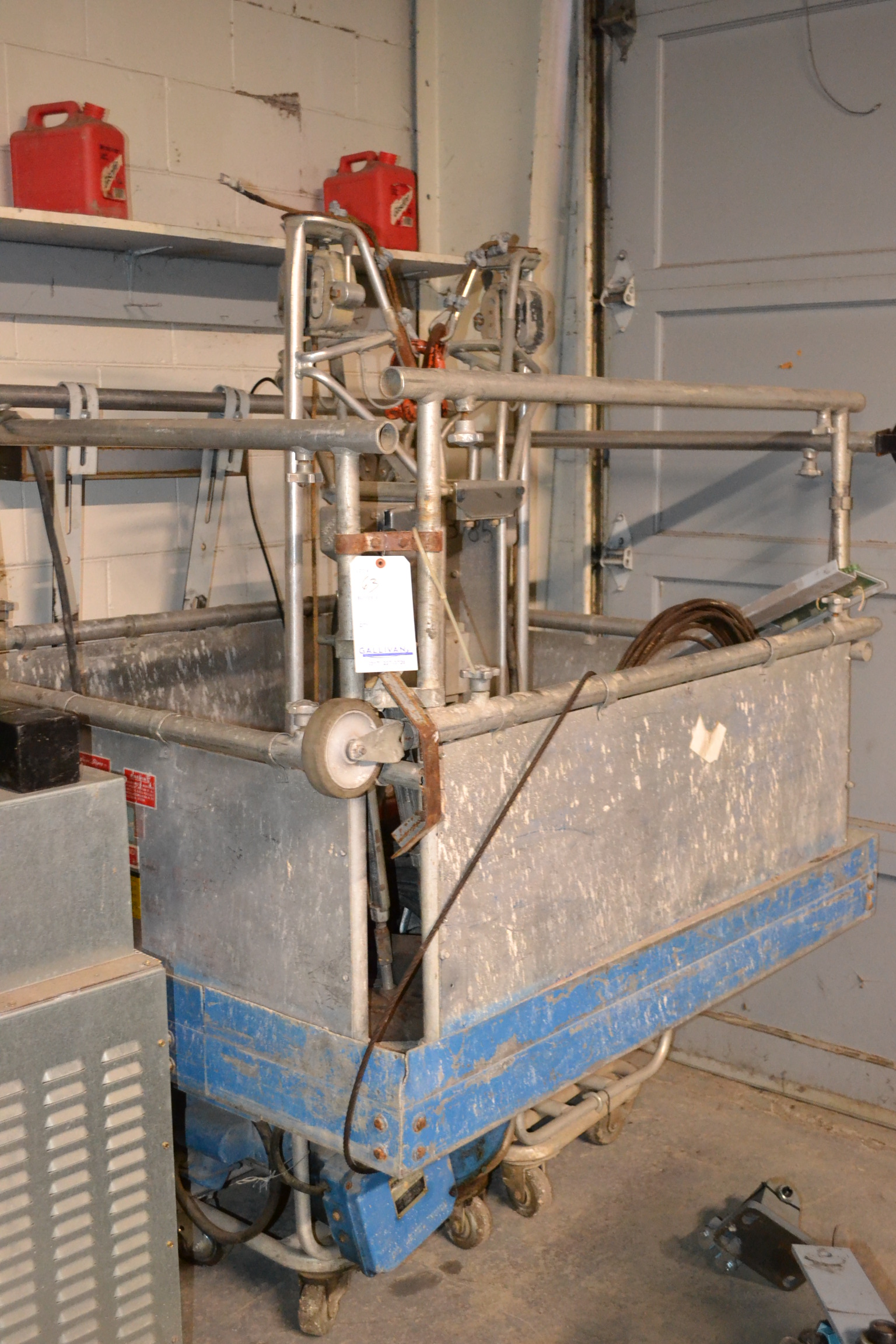 CAGE SKY CLIMBER, SPIDER STAGING INC., MDL ST-27, 1500 LBS. CAP