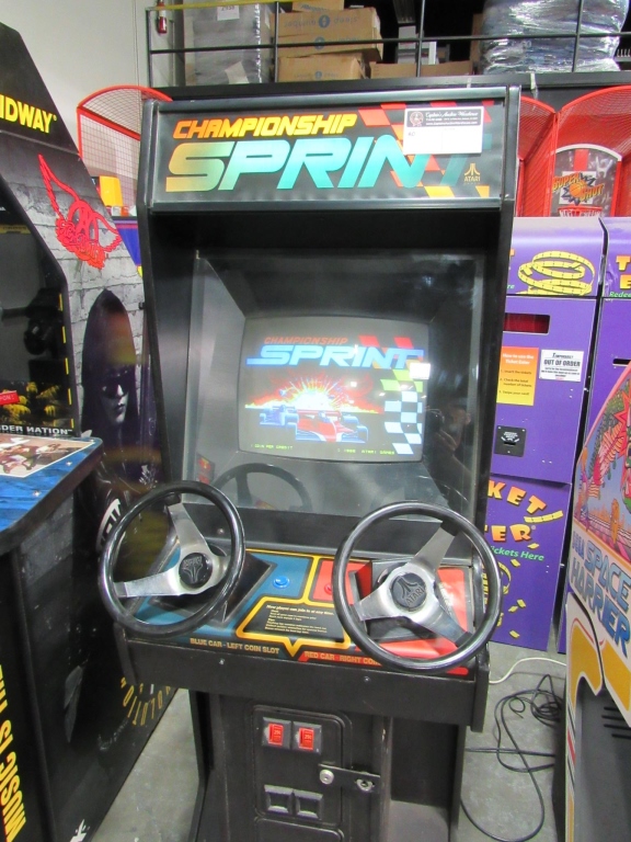 CHAMPIONSHIP SPRINT 2 PLAYER ATARI CLASSIC ARCADE. Item is in used ...