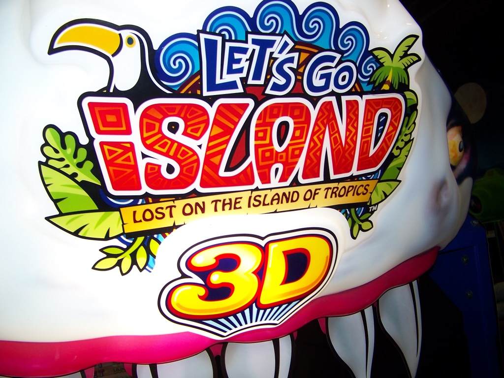 LET'S GO ISLAND 3D DELUXE SEGA ARCADE GAME Item is in used condition ...