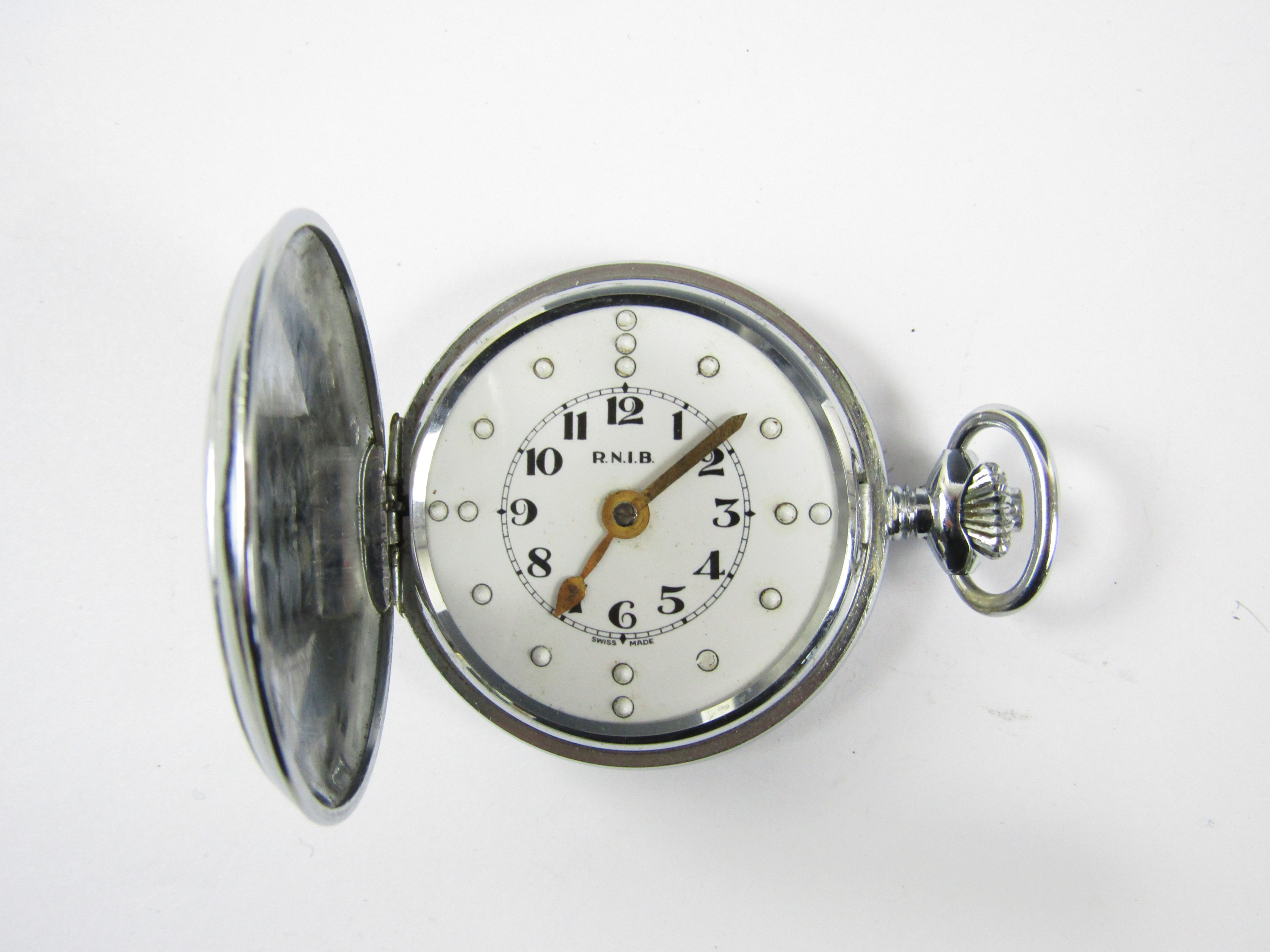 An RNIB braille pocket watch