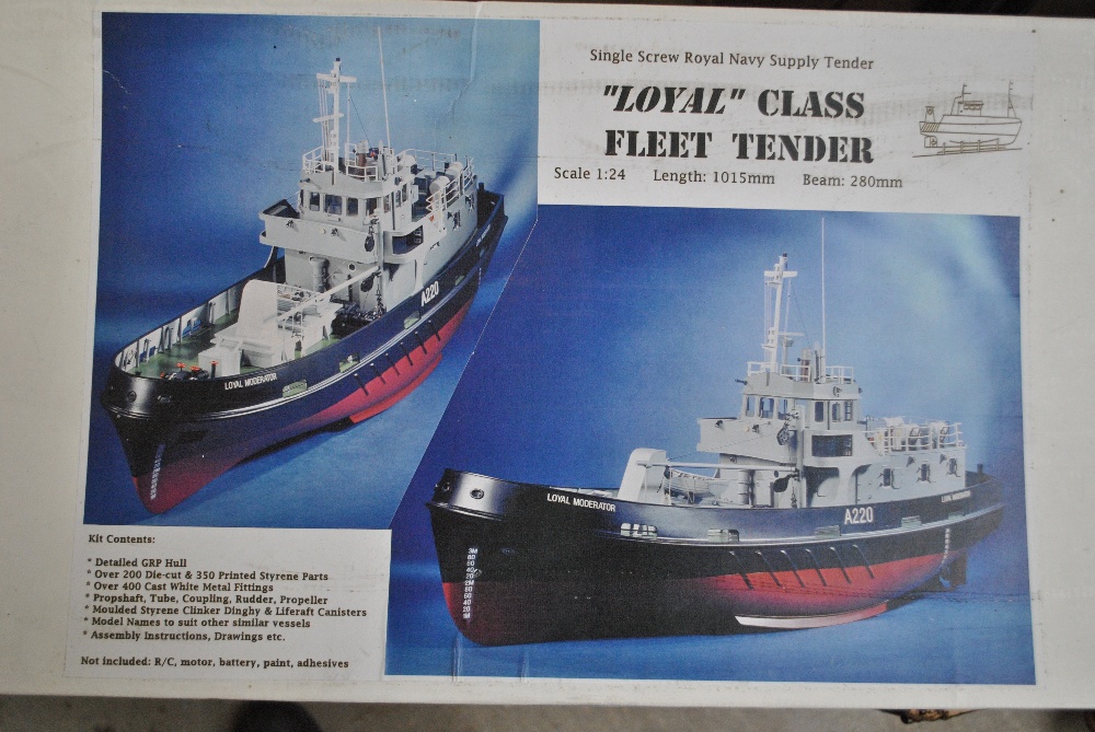 A 'Loyal' class fleet tender scale 1:24 model for scratch build, unused ...