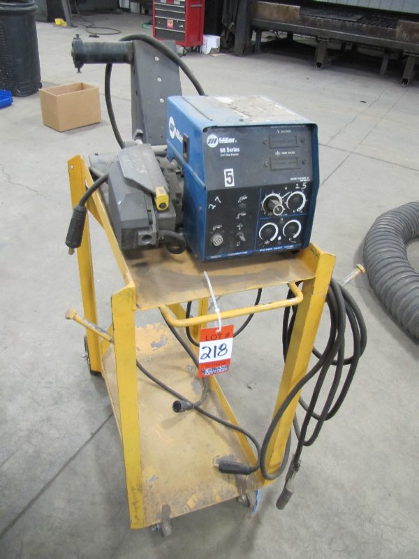 Miller 60 Series 24V Wire Feeder, S/N: KH337884, Single Spool, Cables ...