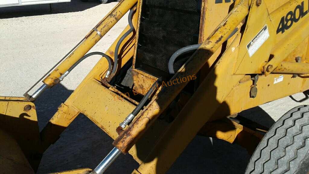 Case 480LL Construction King Skip Loader, 7Ft Box Blade, Front Tire ...