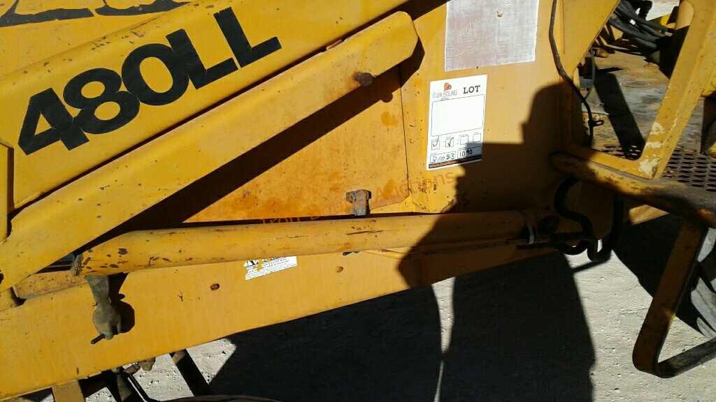 Case 480LL Construction King Skip Loader, 7Ft Box Blade, Front Tire ...