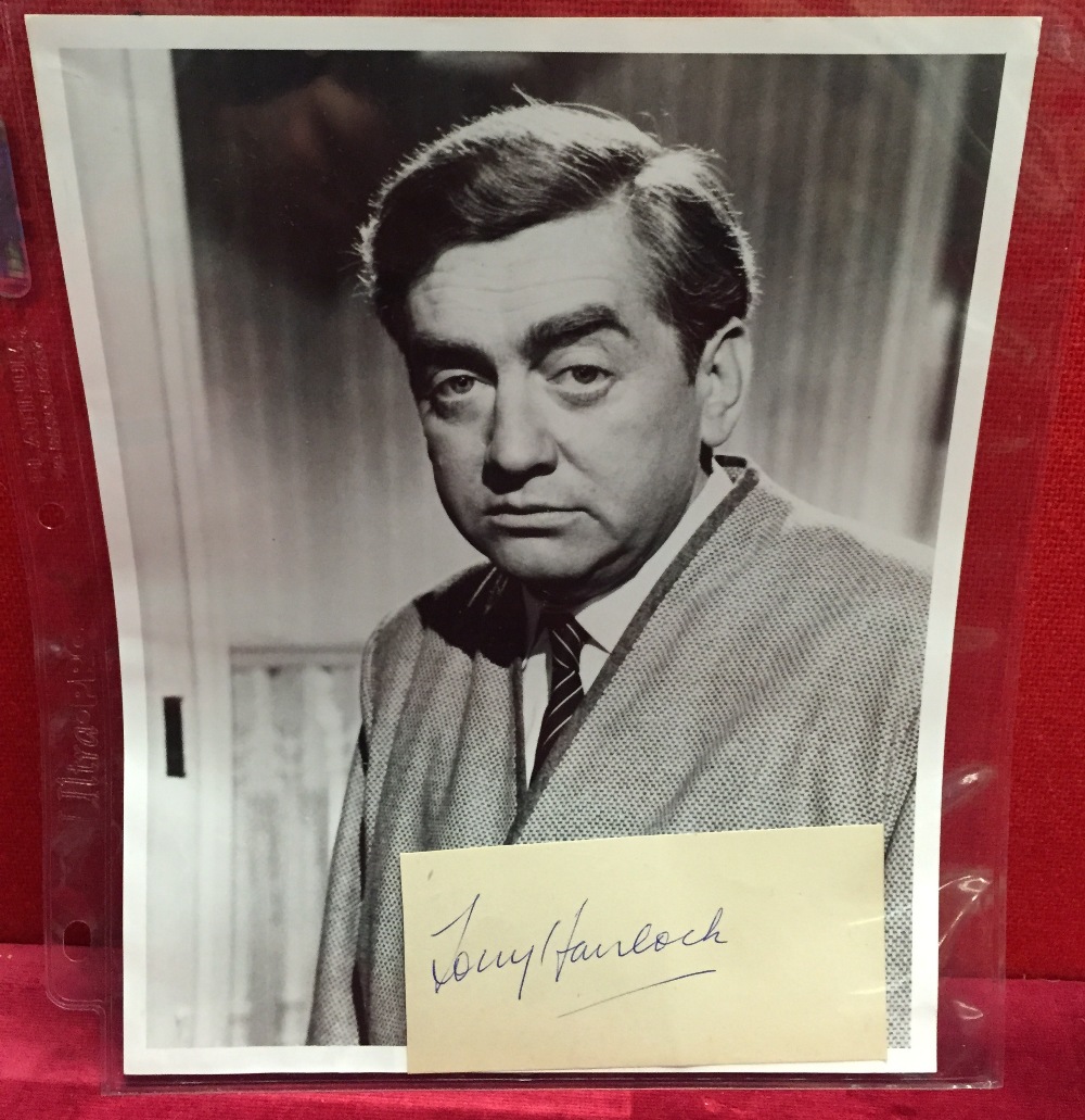 Tony Hancock Autograph on Page from 1950s Autograph Book and Photograph