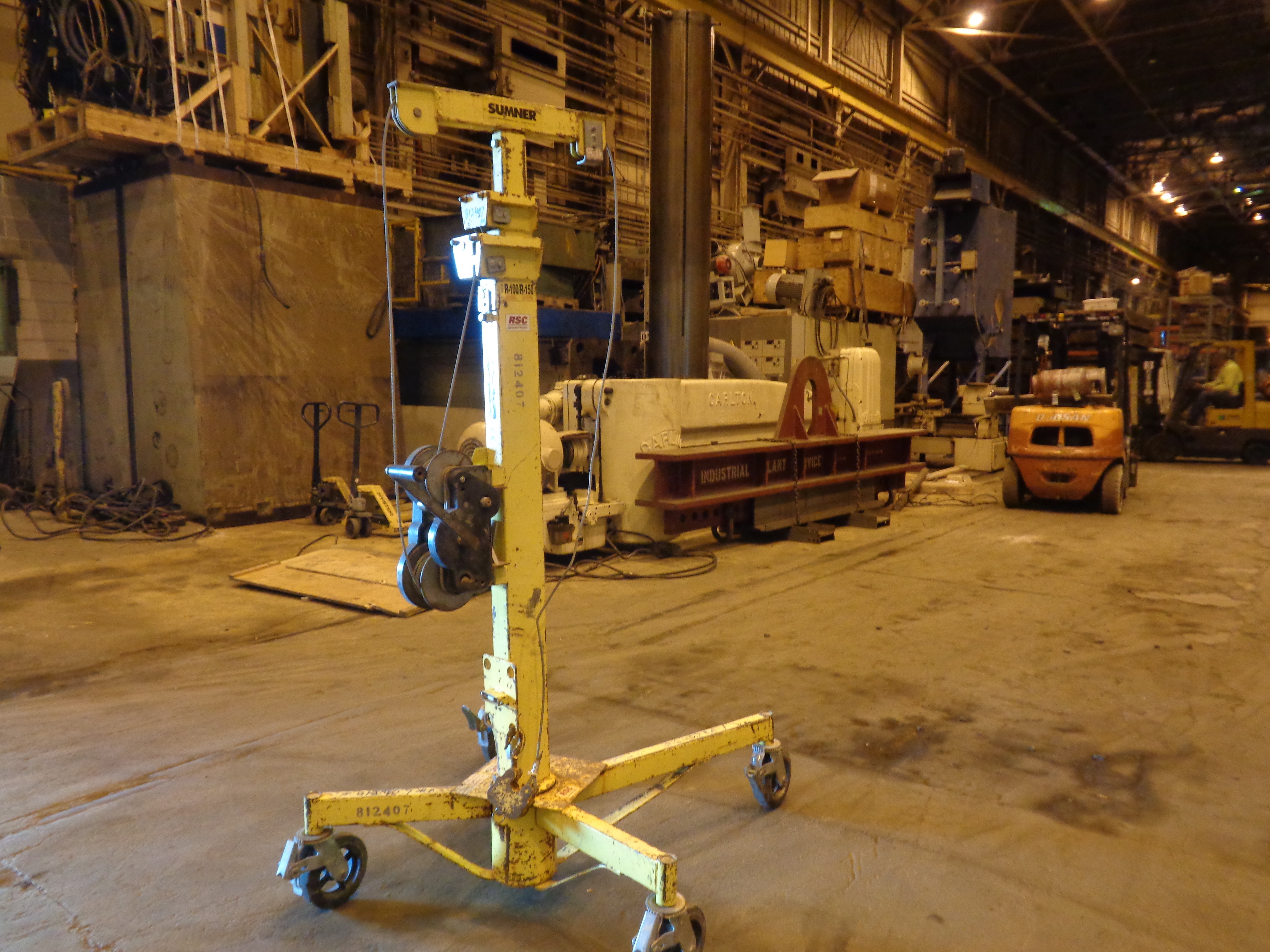 Roust-A Bout R-100/R-150 15' Lift Height 1,500Lbs Max Lifting *** All ...