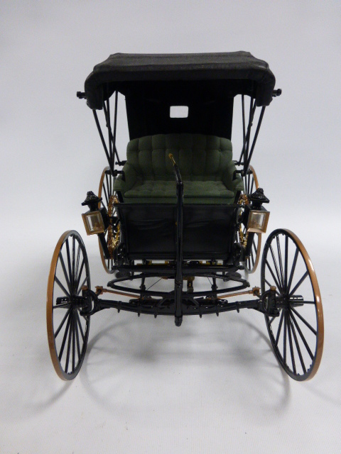 Franklin Mint 1893 Duryea model horseless carriage.