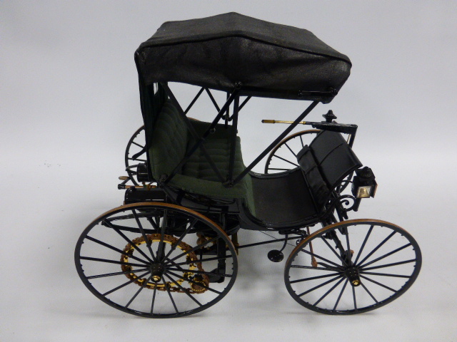 Franklin Mint 1893 Duryea model horseless carriage.