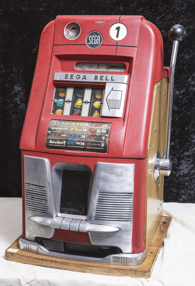 Spielautomat, Einarmiger Bandit, Sega Bell, DM-Einwurf, 1950/60er Jahre ...